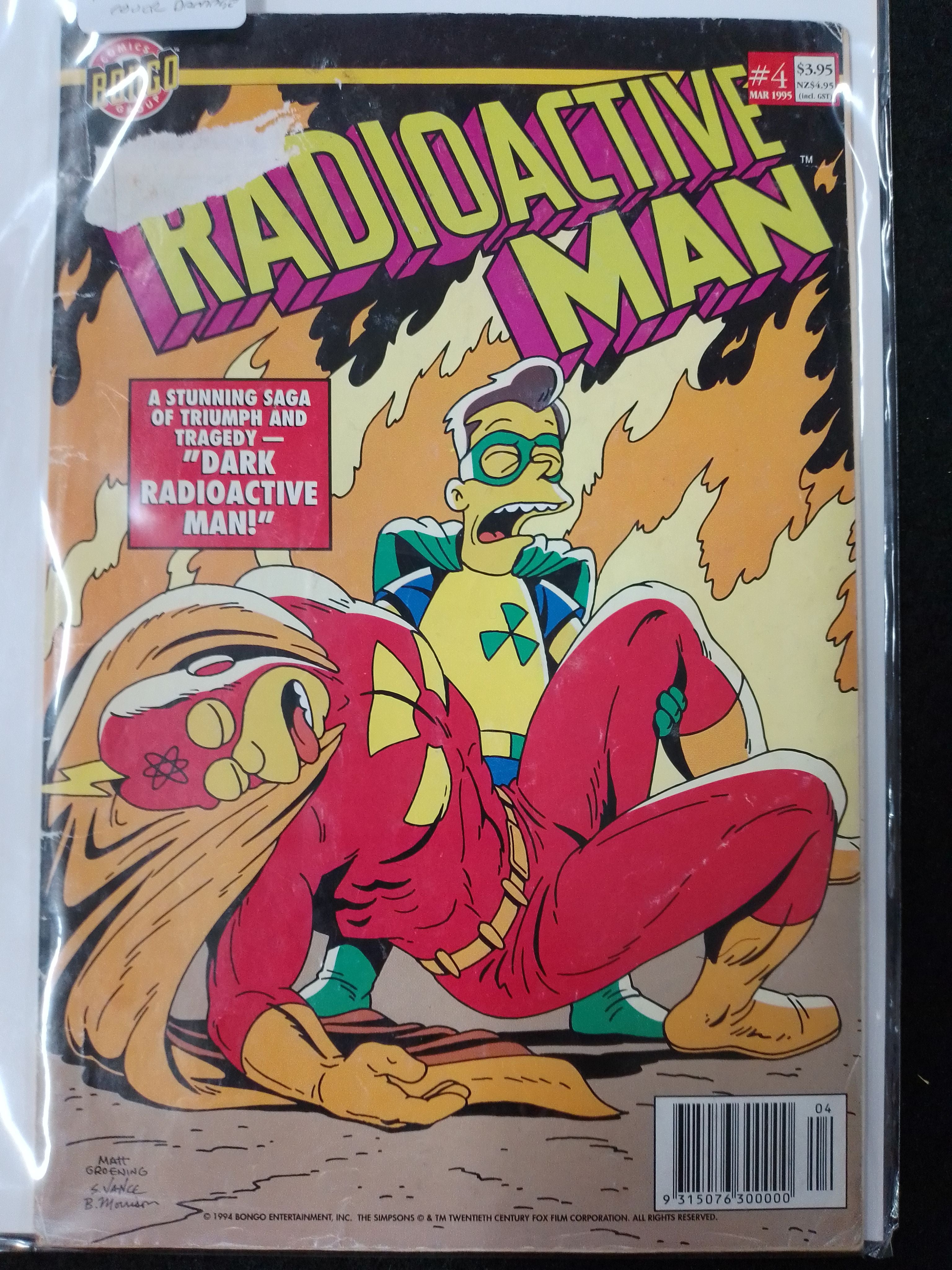 Radioactive Man Issue #4 Matt Groening (1995) Cover Damage - N05174 – Captain Comics and ...