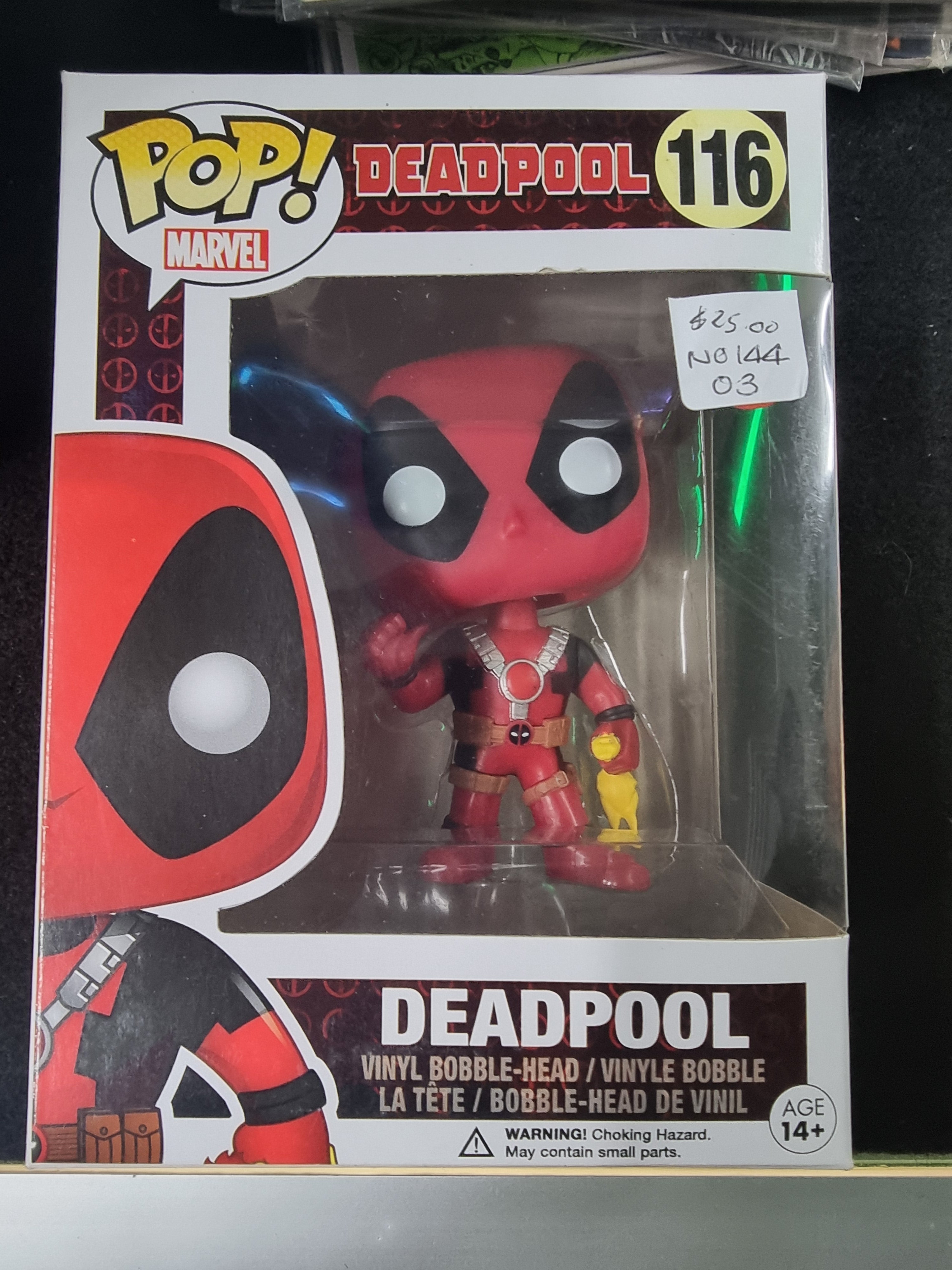 FUNKO POP DEADPOOL (RUBBER CHICKEN) #116 – Captain Comics and ...