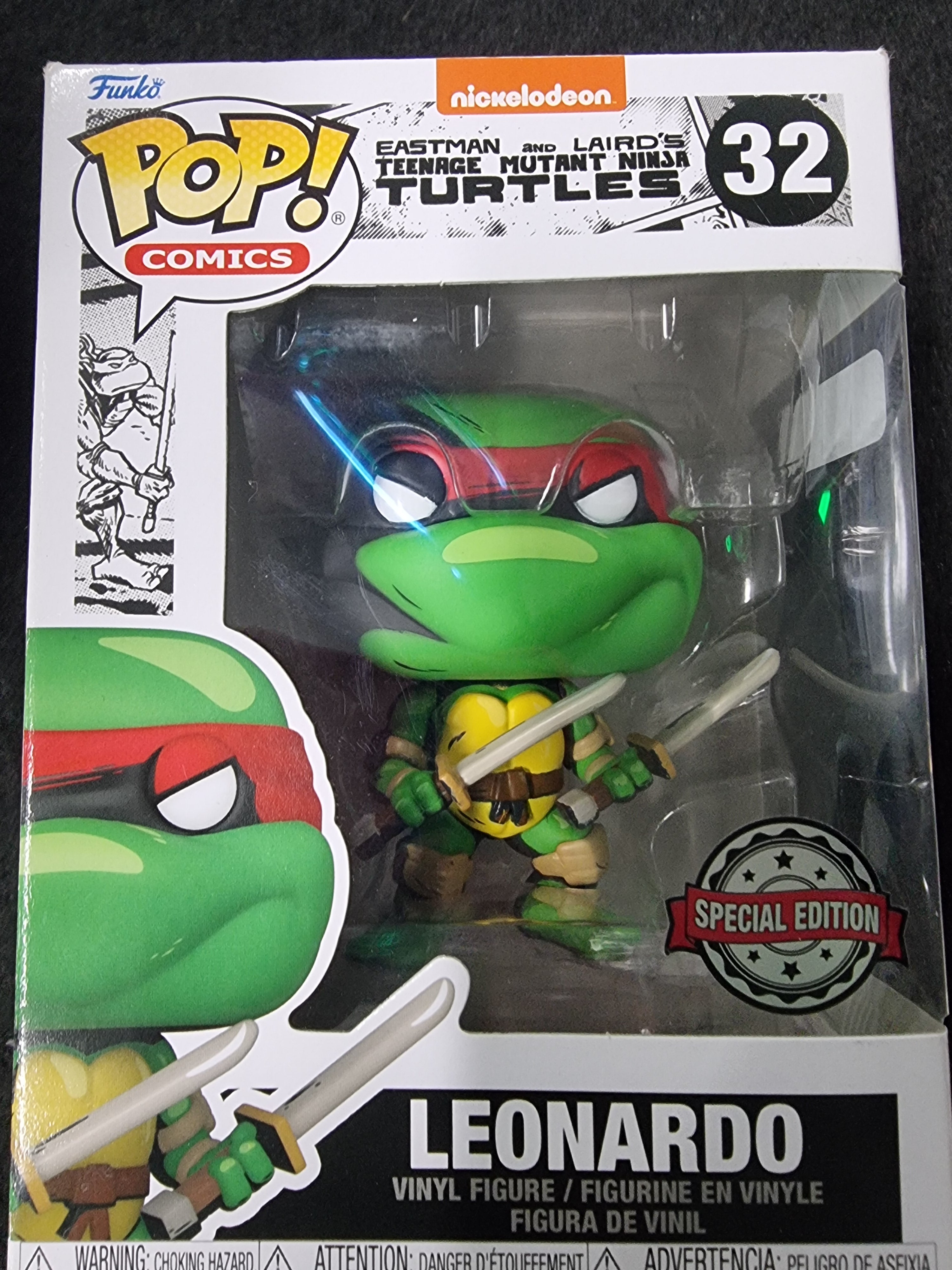 FUNKO POP TEENAGE MUTANT NINJA TURTLES LEONARDO #32 SPECIAL EDITION ...
