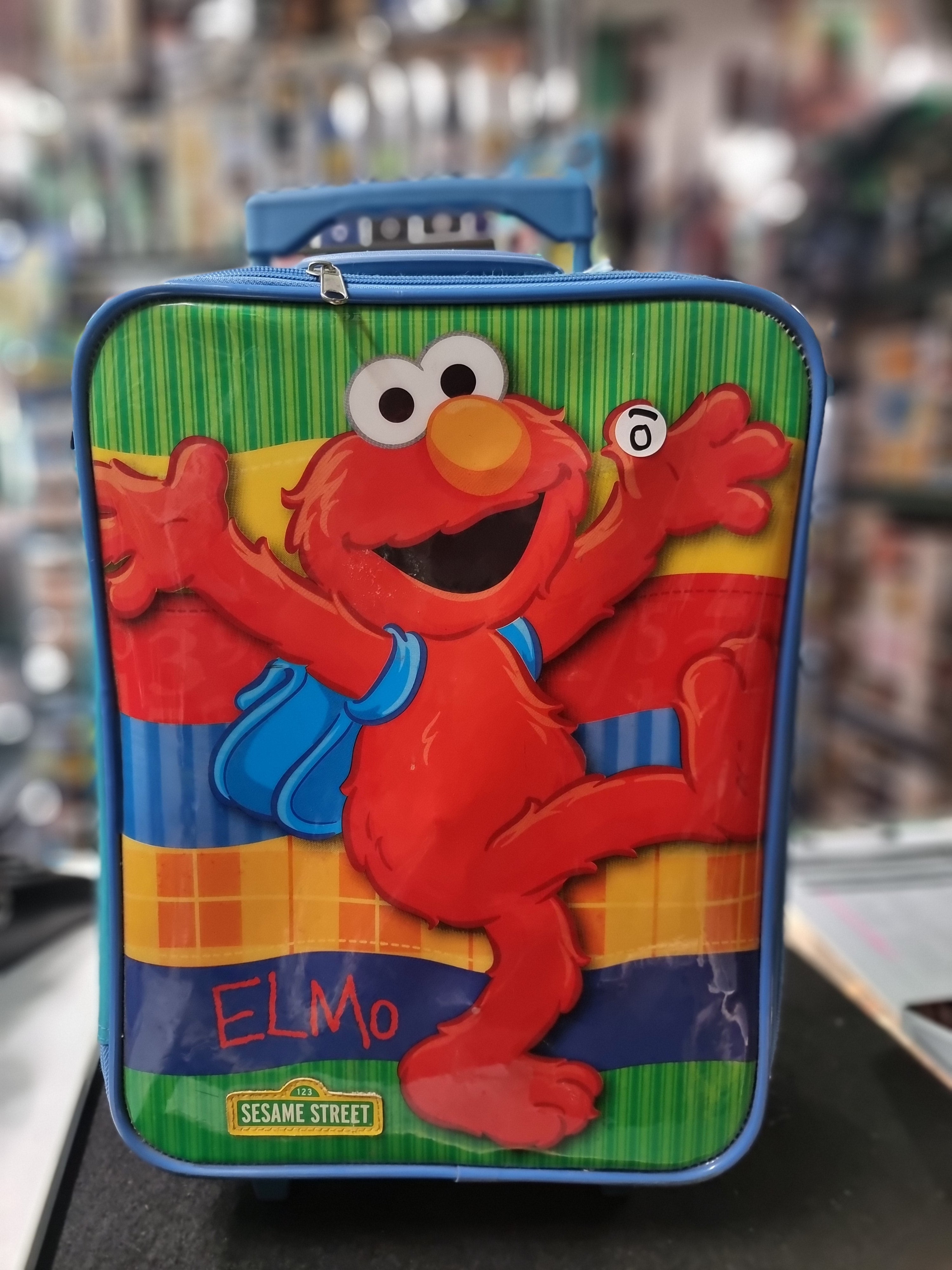 SESAME STREET ELMO CHILDRENS SUITCASE WITH WHEELS – Captain Comics and ...