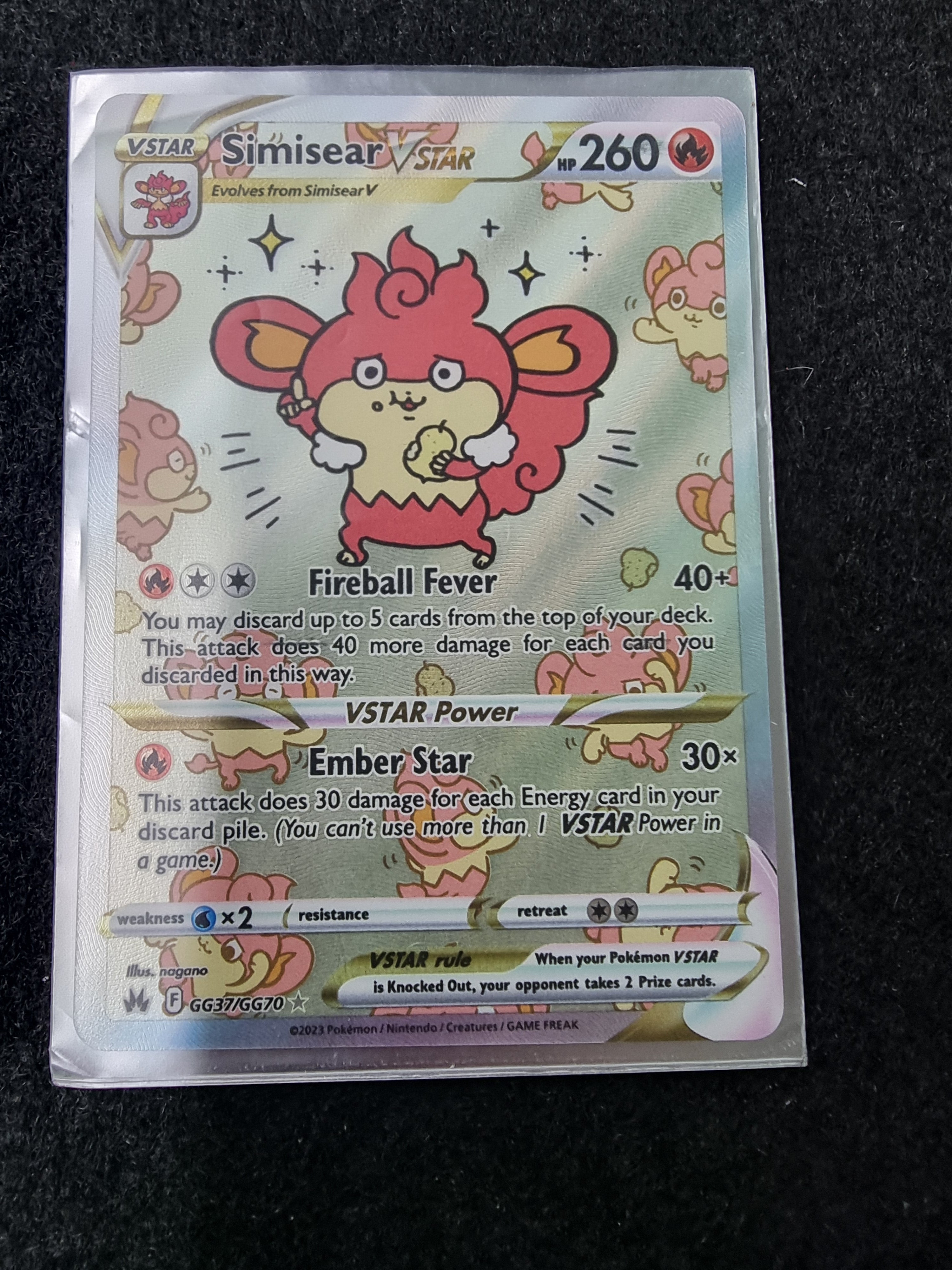 Pokemon Card Simisear VSTAR SAR 248/172 VSTAR Universe – Captain Comics ...
