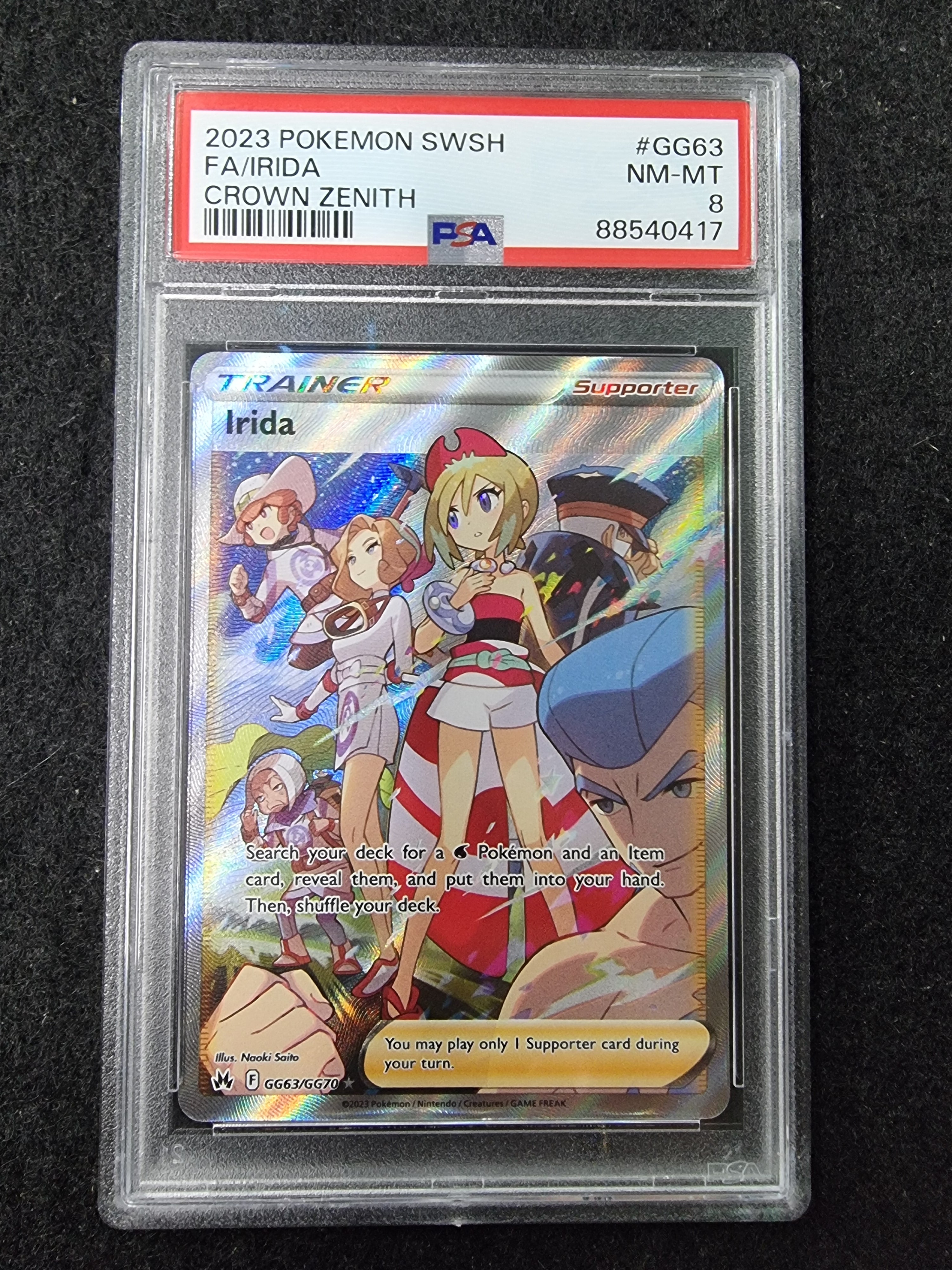 Irida Galarian Gallery GG63/GG70 PSA Mint 8 - Crown Zenith – Captain ...