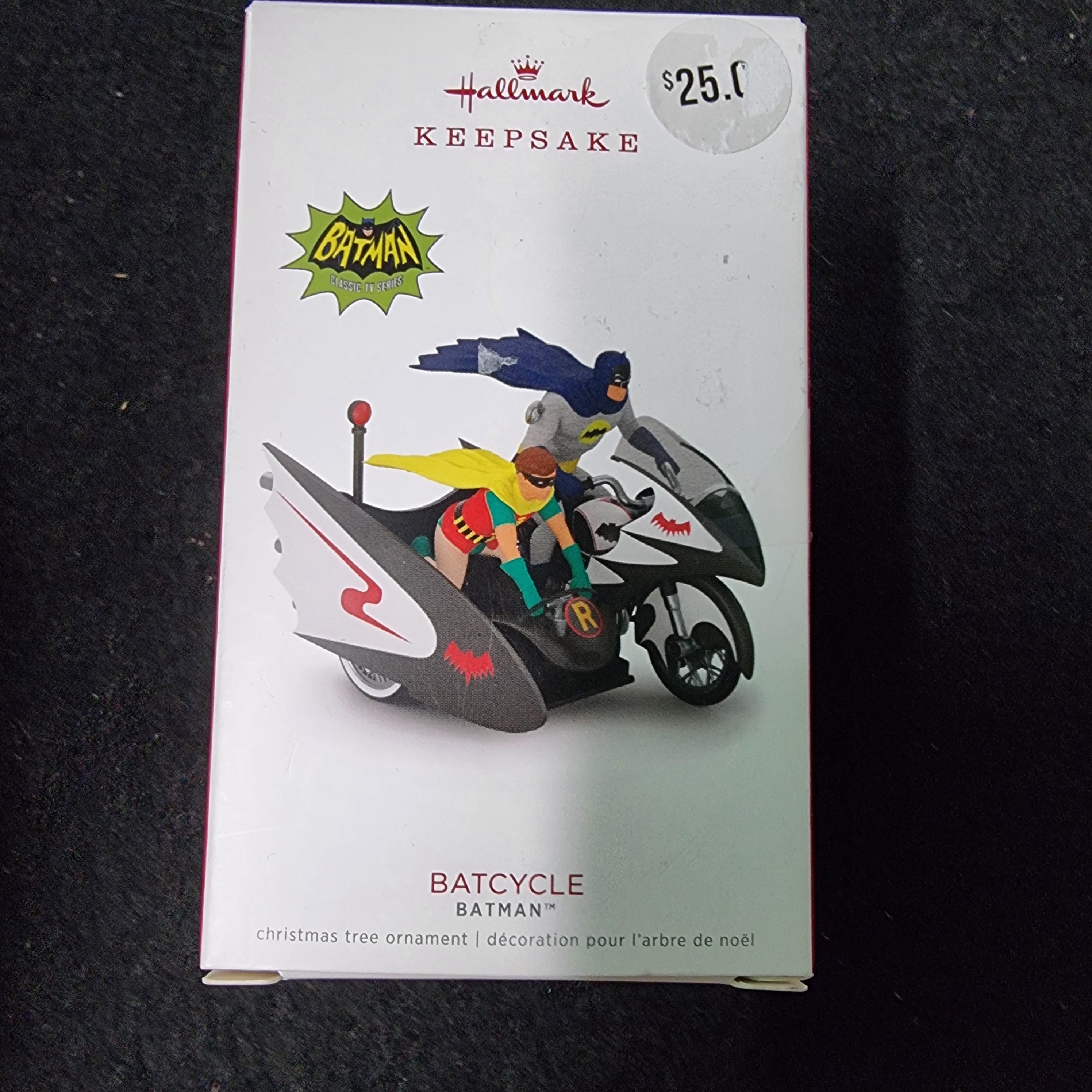 2018 Hallmark BATCYCLE Batman & Robin Motorcycle Keepsake Ornament ...