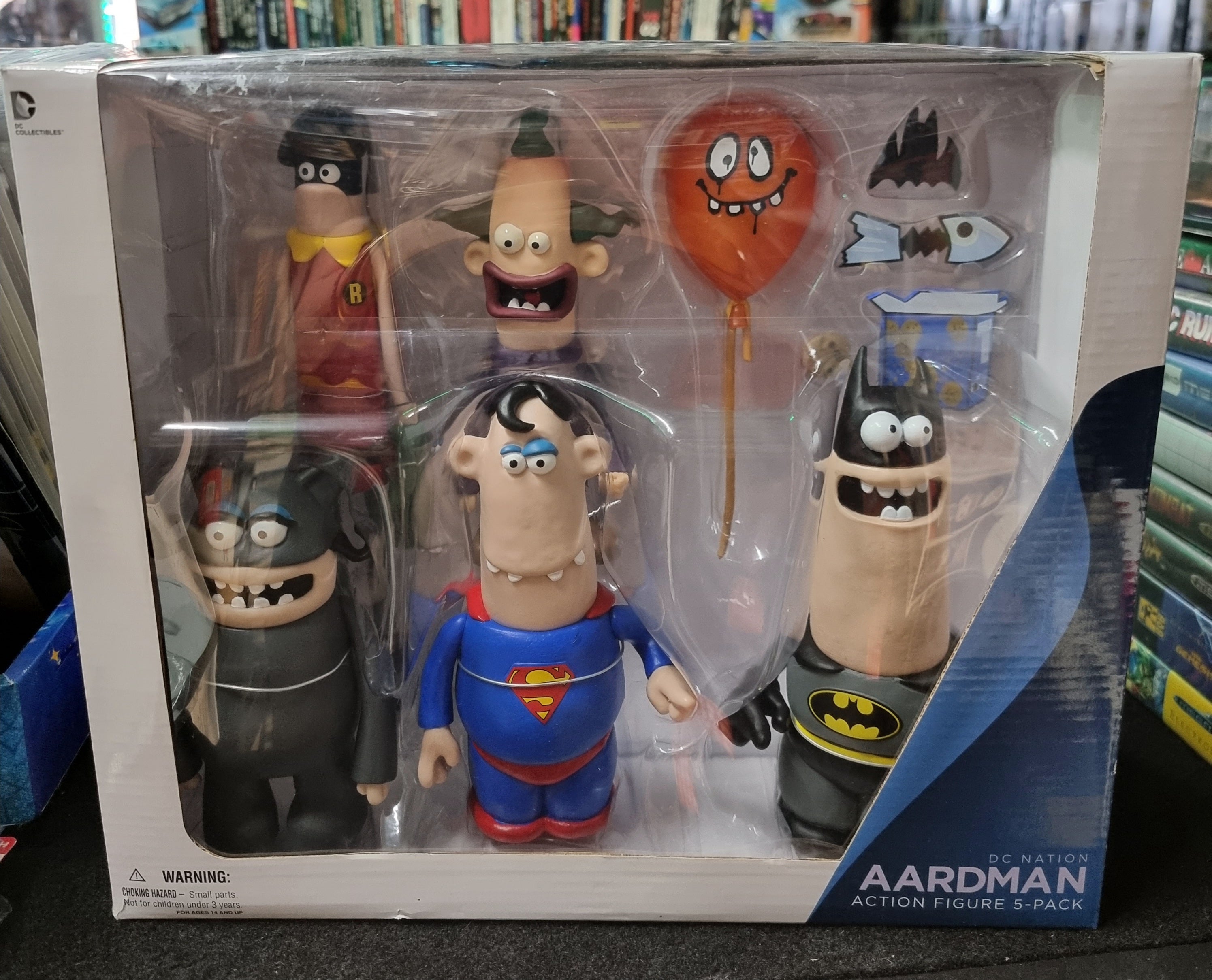 DC Nation Aardman Action Figure 5-Pack Batman Joker Superman Catwoman ...