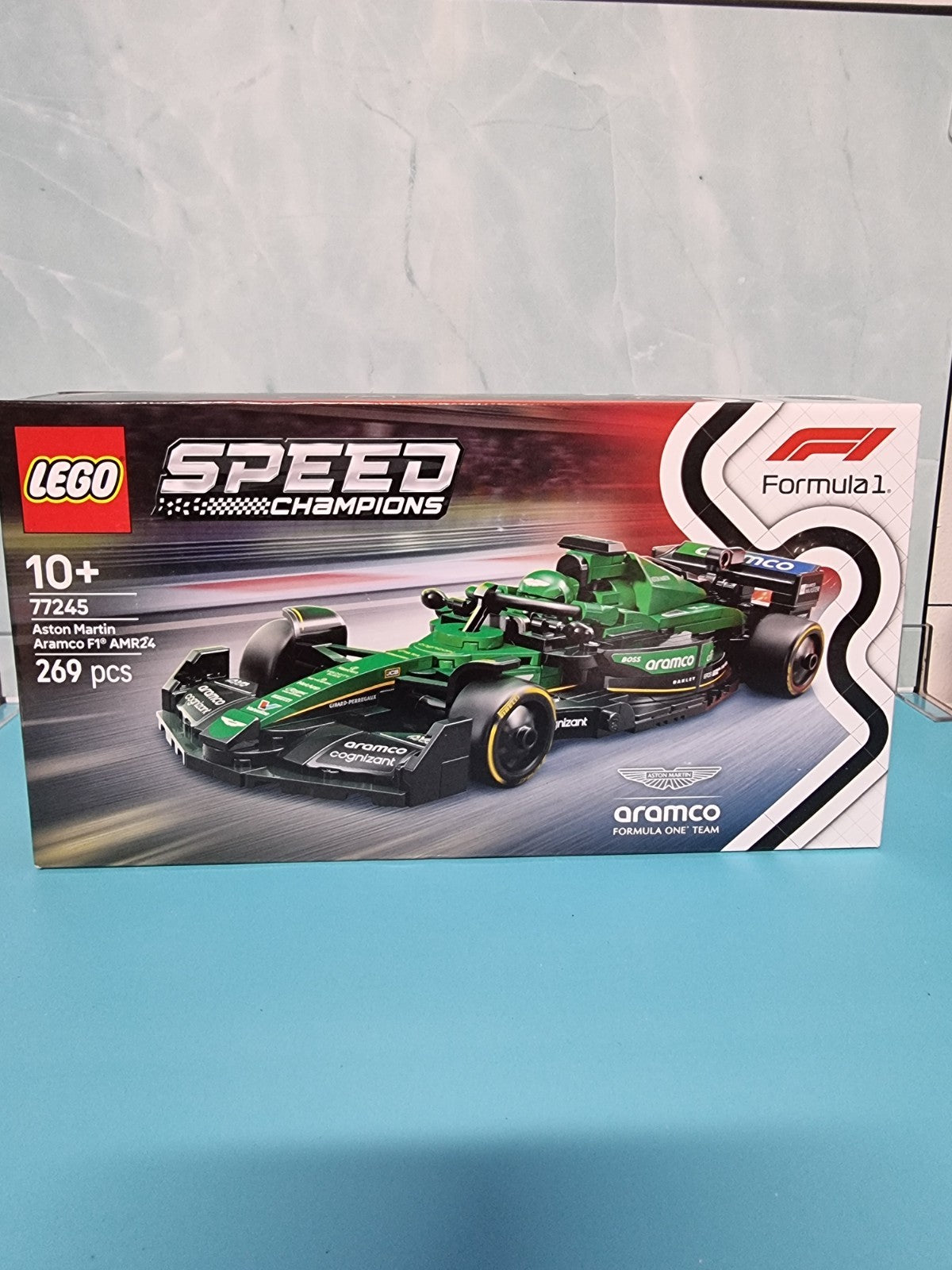 LEGO Speed Champions Aston Martin Aramco F1 AMR24 Race Car 77245 ...