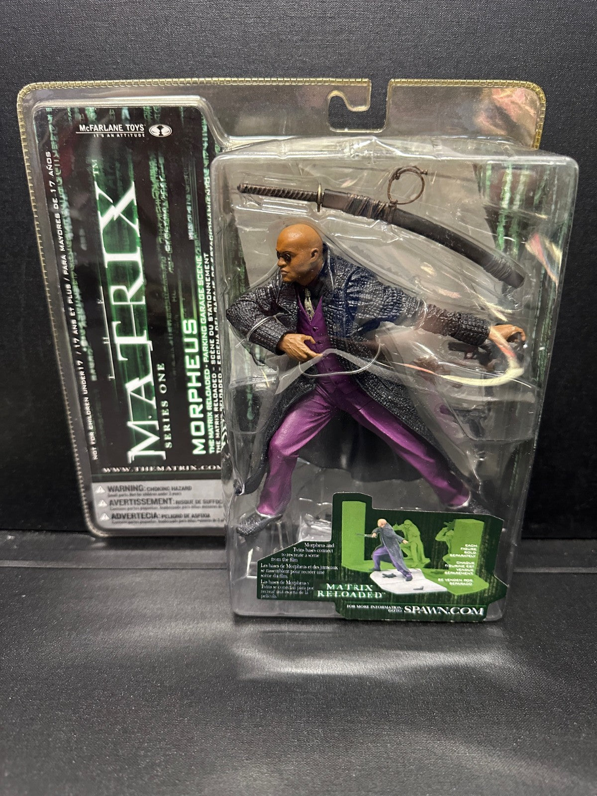 MCFARLANE TOYS MATRIX SERIES 1 MORPHEUS ACTION FIGURE 2003 Factory Sea ...