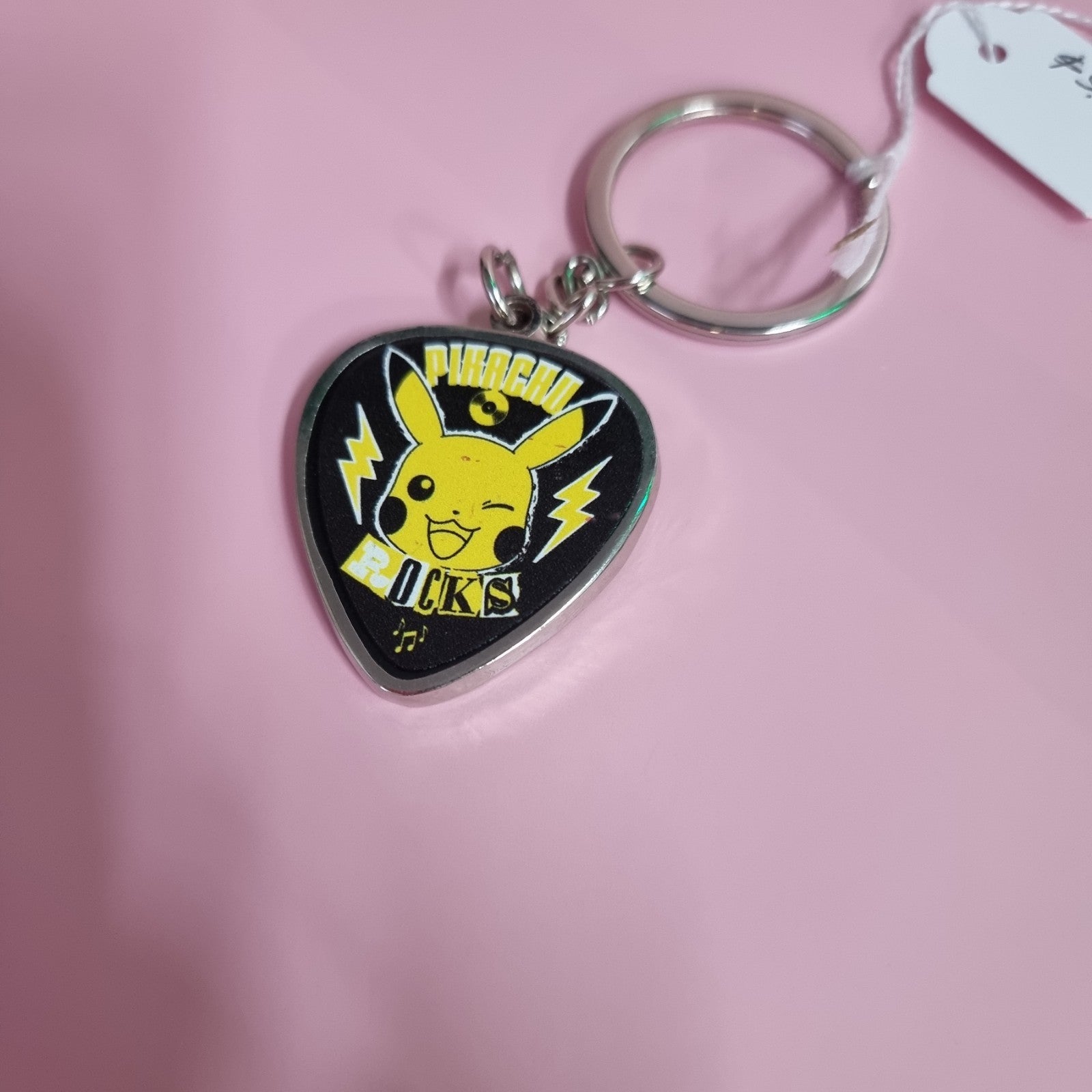 Pikachu of Pokemon Charm Guitar Pick Keychain – Captain Comics and ...