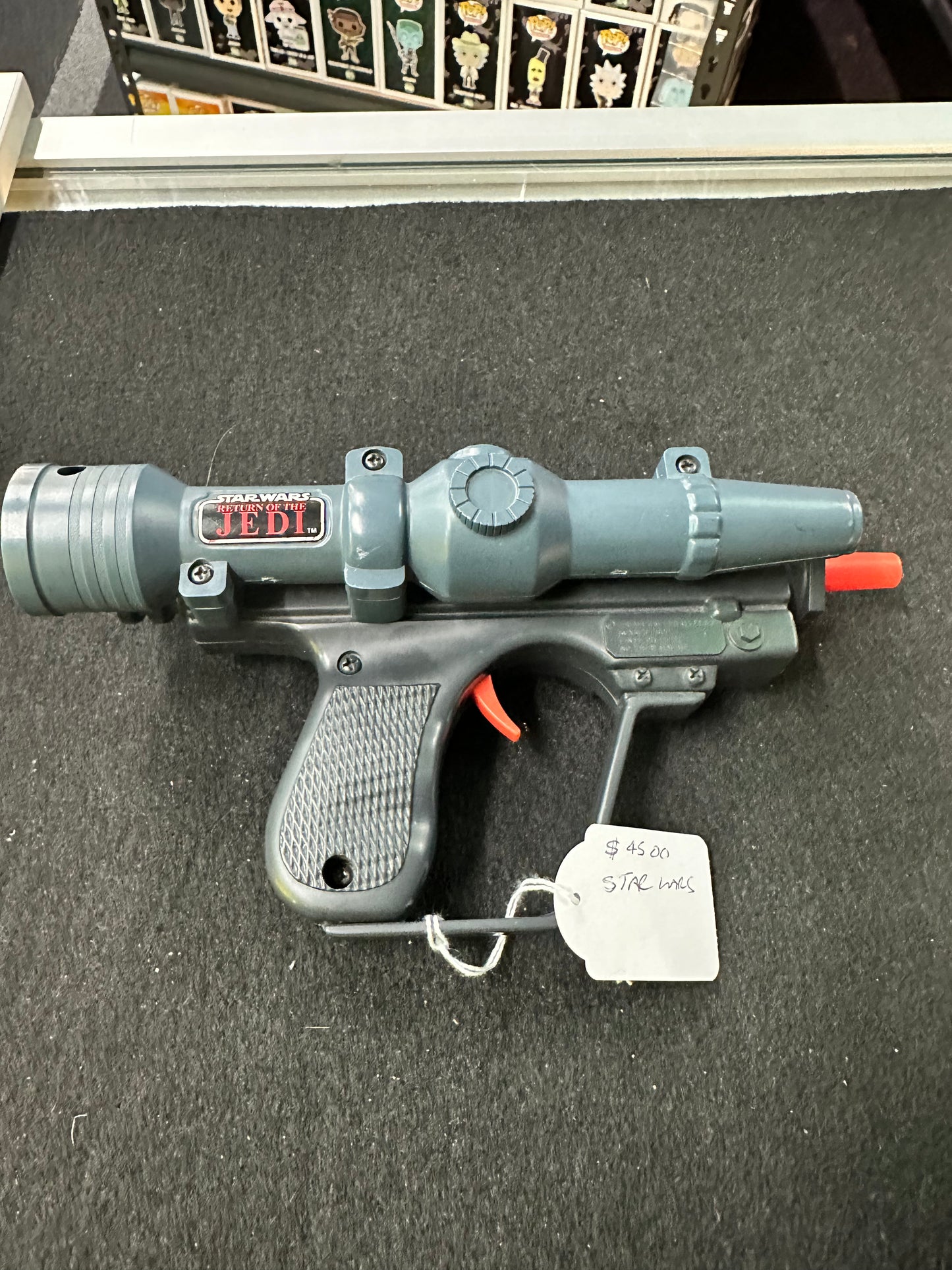 Star Wars Vintage Kenner Return of The Jedi Biker Scout Laser Pistol ...