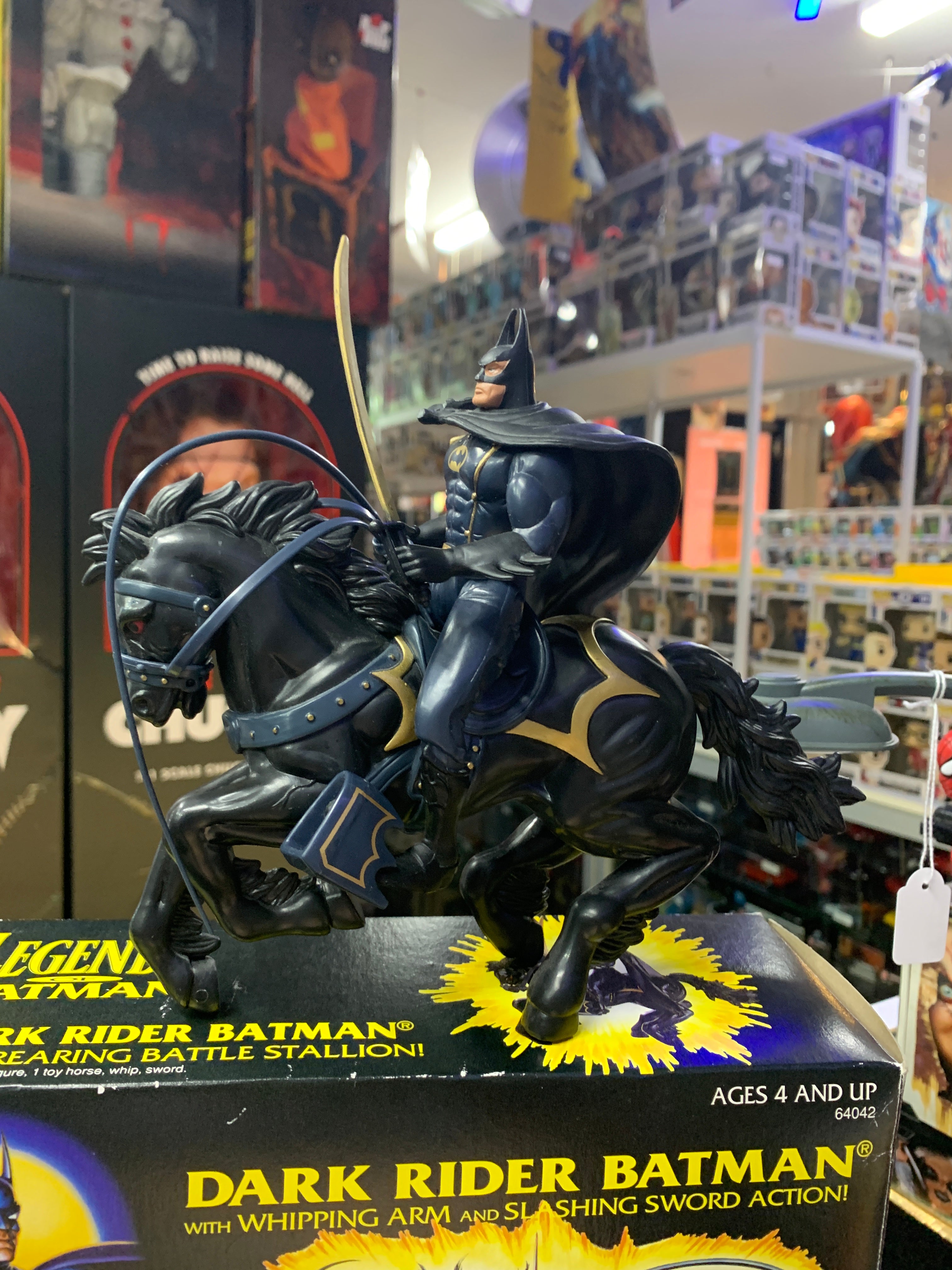 Dark rider Batman and rearing battle stallion – Captain Comics and ...