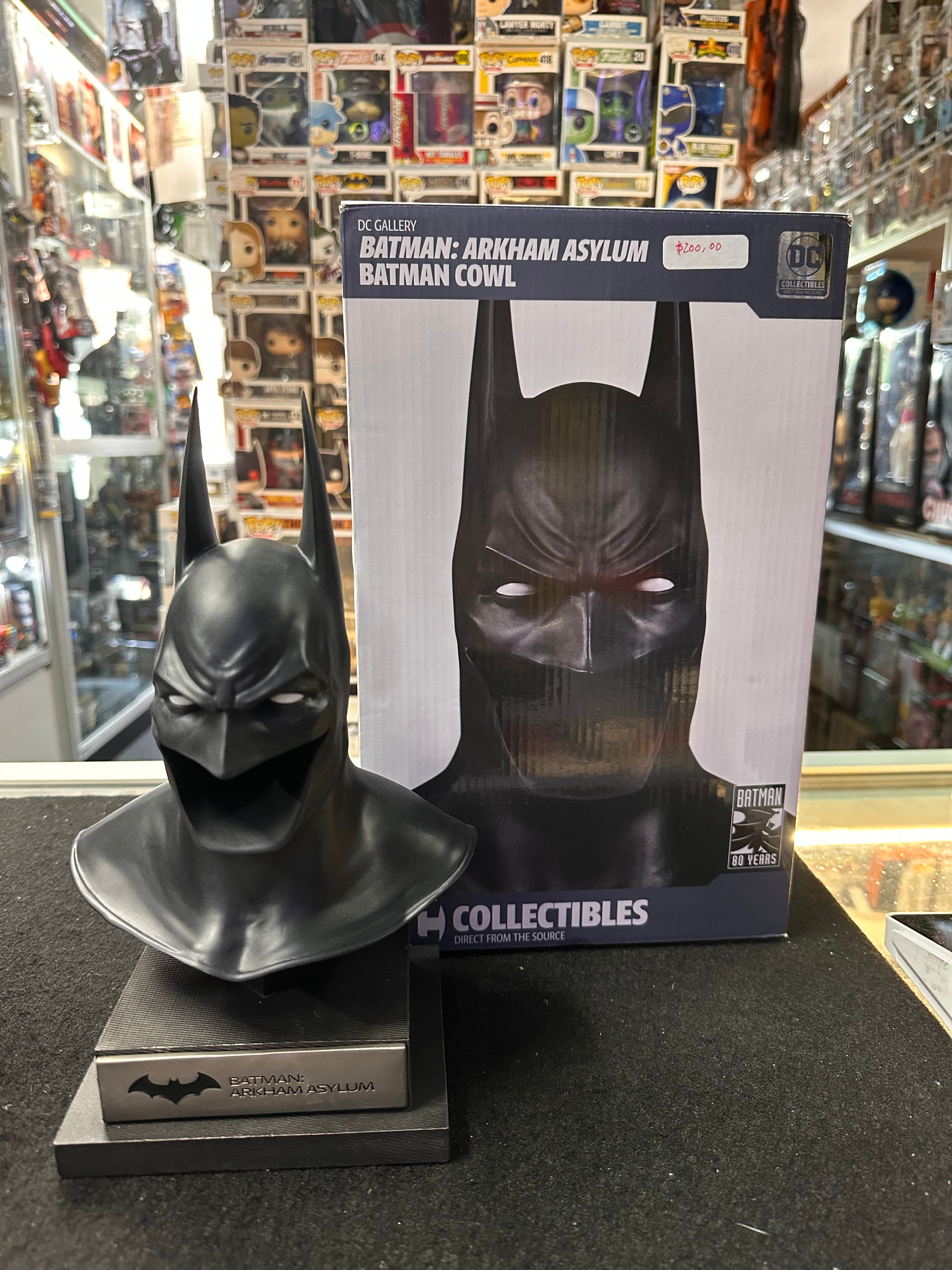 DC COLLECTIBLES BATMAN: ARKHAM ASYLUM BATMAN COWL BUST 1676 OF 5000 ...
