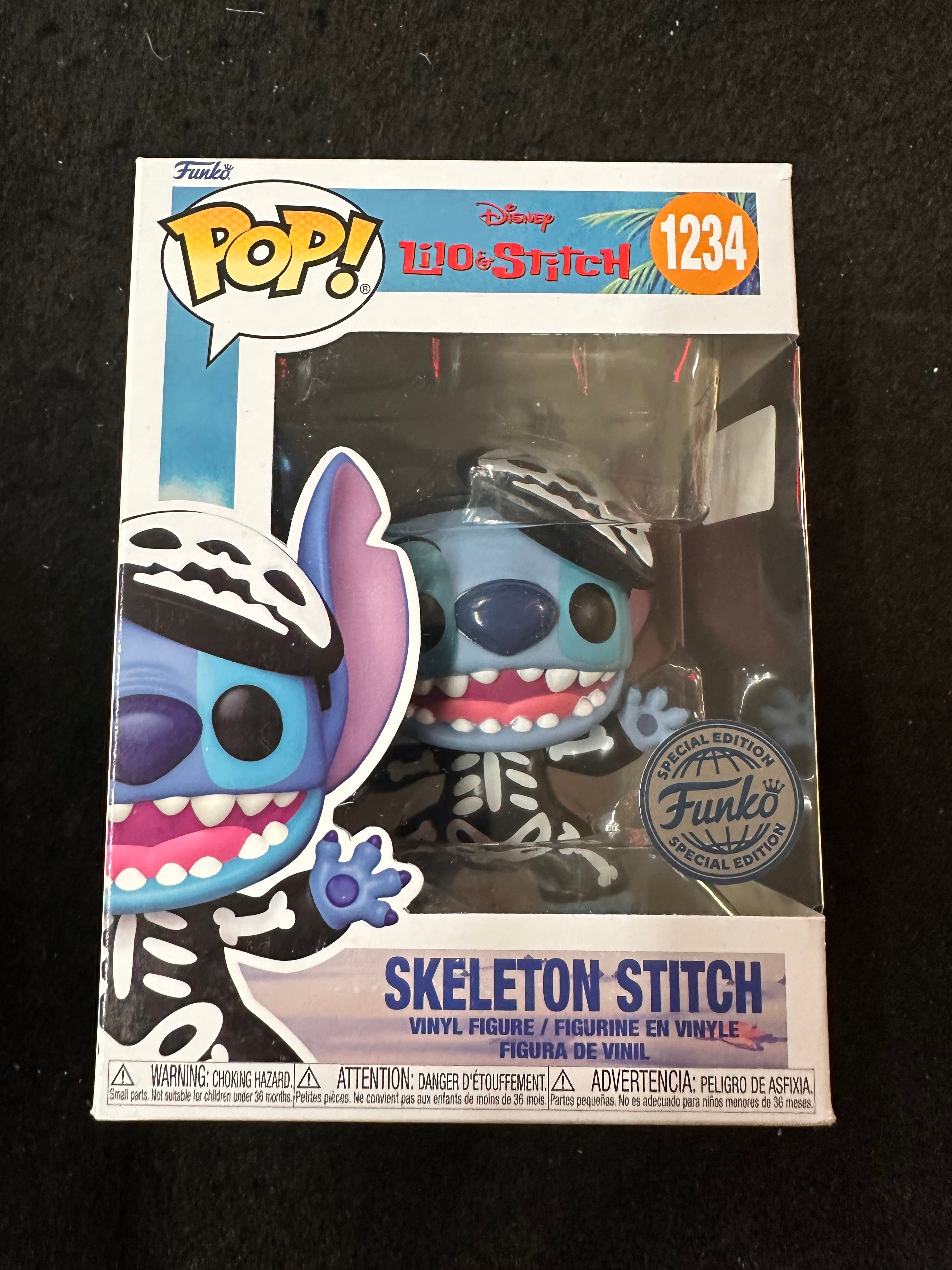 FUNKO POP DISNEY LILO & STITCH SKELETON STITCH #1234 SPECIAL EDITION ...