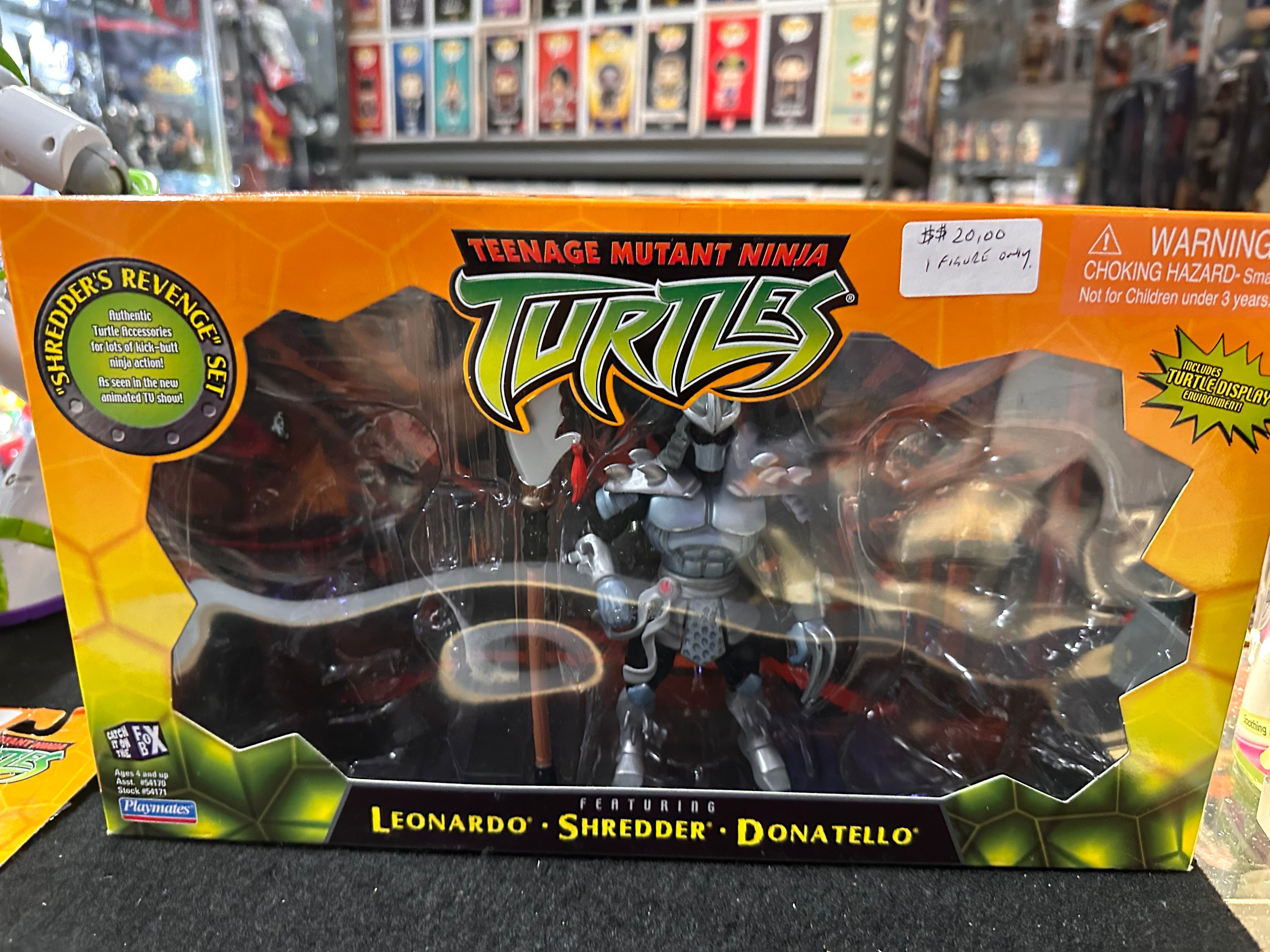 TEENAGE MUTANT NINJA TURTLES SHREDDERS REVENGE SET (SHREDDER FIGURE ON ...