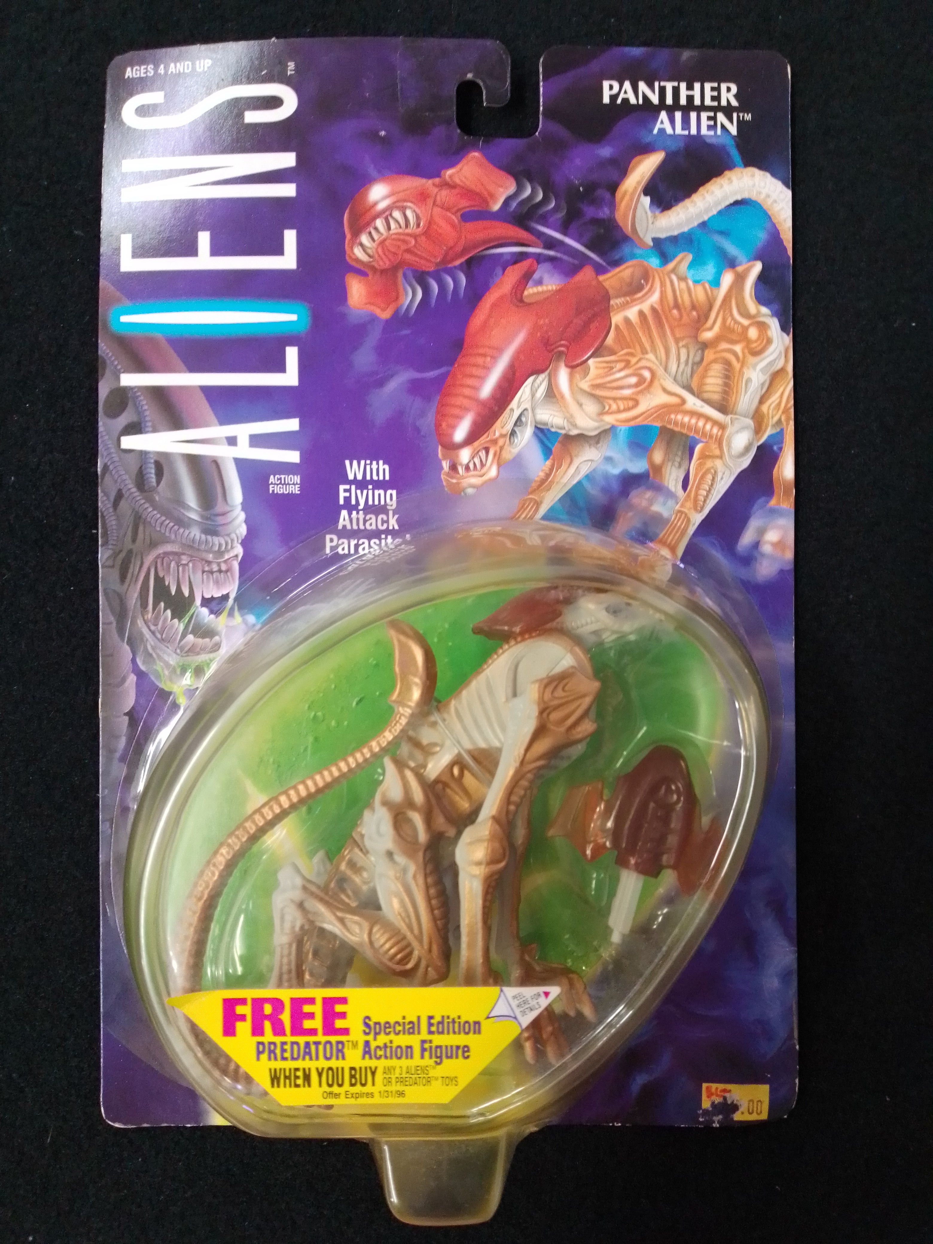 Aliens Panther Alien With Flying Parasite Action Figurine - Kenner 199 ...