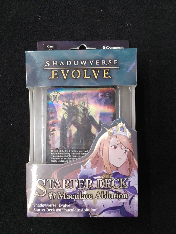 Shadowverse: Evolve - Maculate Ablution - Starter Deck 6 Card Game - N ...