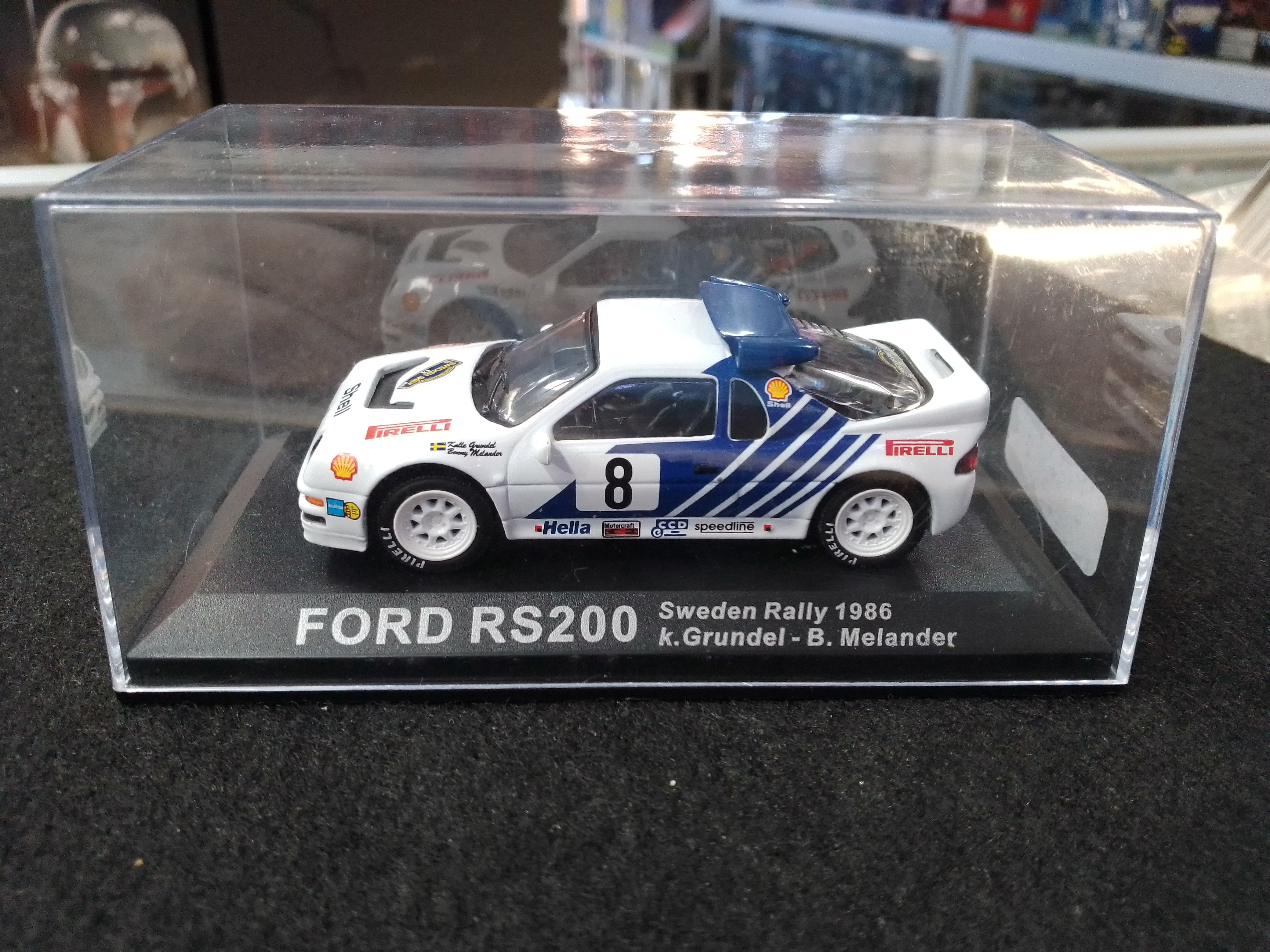 Ford RS 200 Sweden Rally 1986 1:43 Scale Die Cast Model Car - N08831 ...
