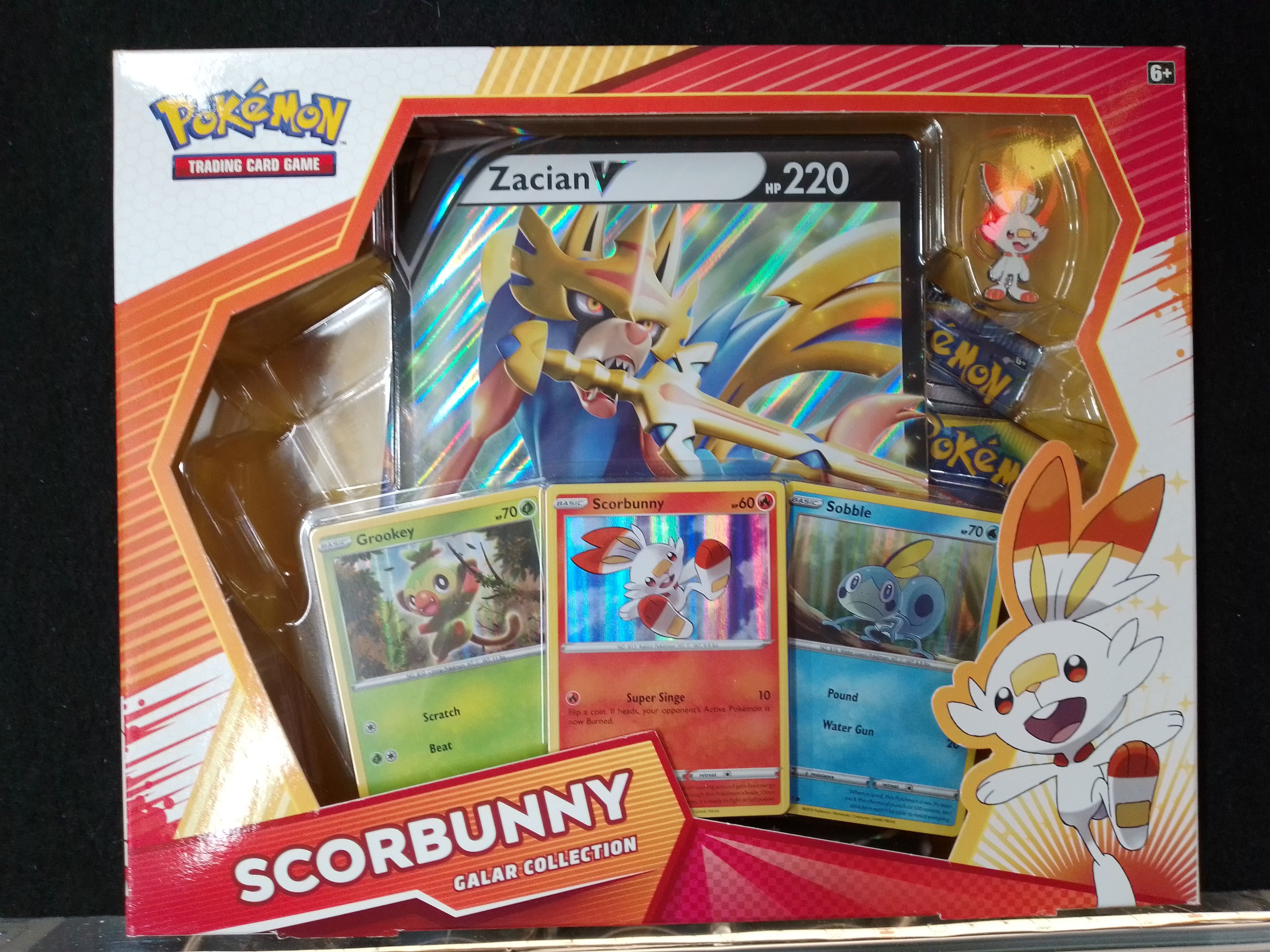 Pokemon TCG: Galar Collection Scorbunny Box | 4 Booster Pack - N09034 ...