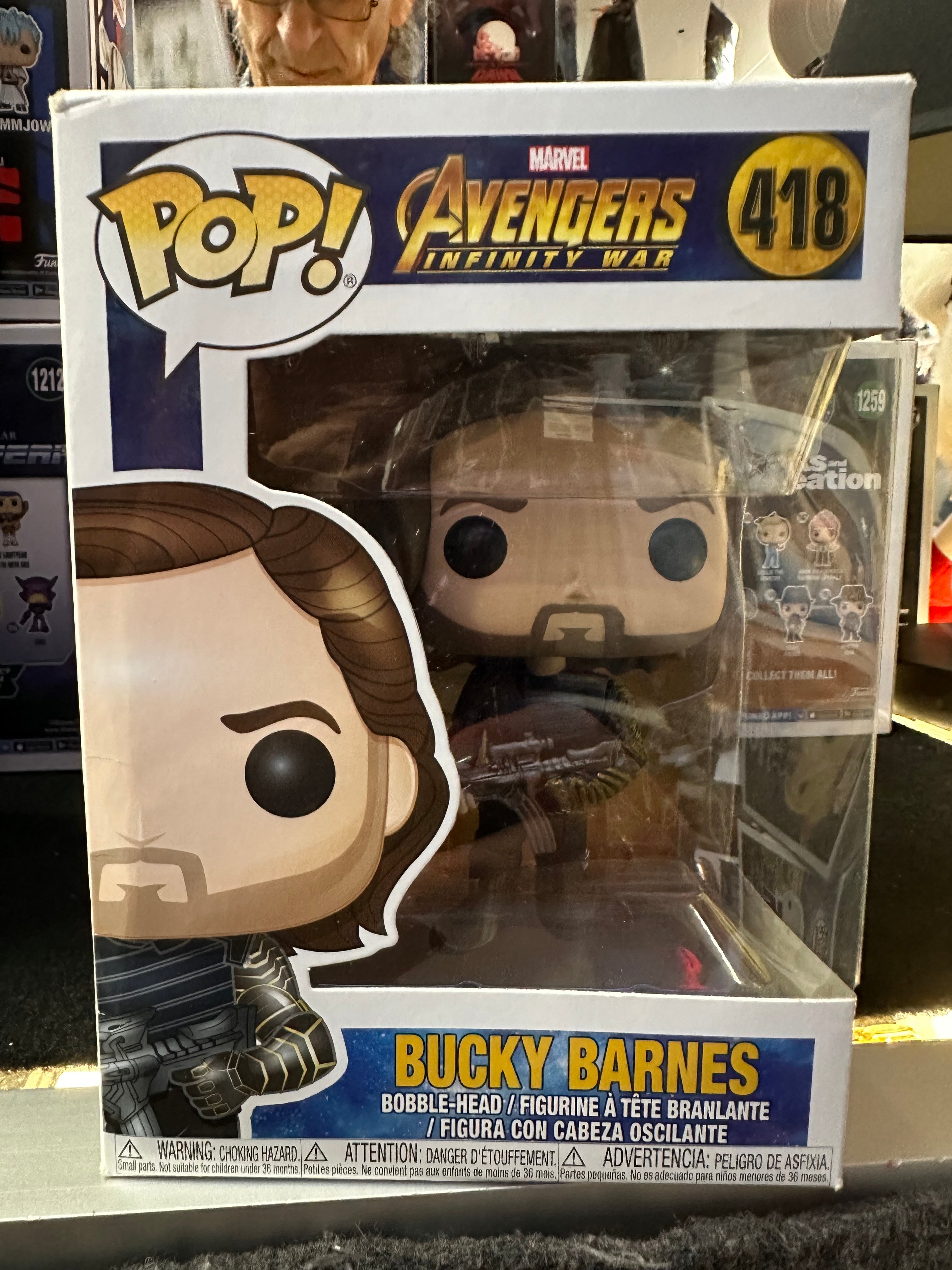 Funko Pop! Marvel: Avengers Infinity War Bucky Barnes #418 Vaulted Fig ...