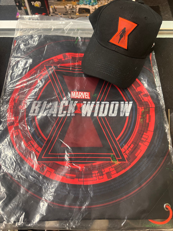 Black Widow Bag & Cap – Captain Comics and Collectables Pty Ltd