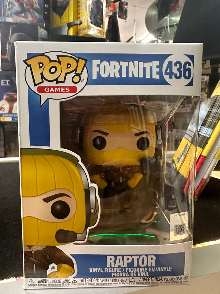 FORTNITE FUNKO POP RAPTOR #436 – Captain Comics and Collectables Pty Ltd