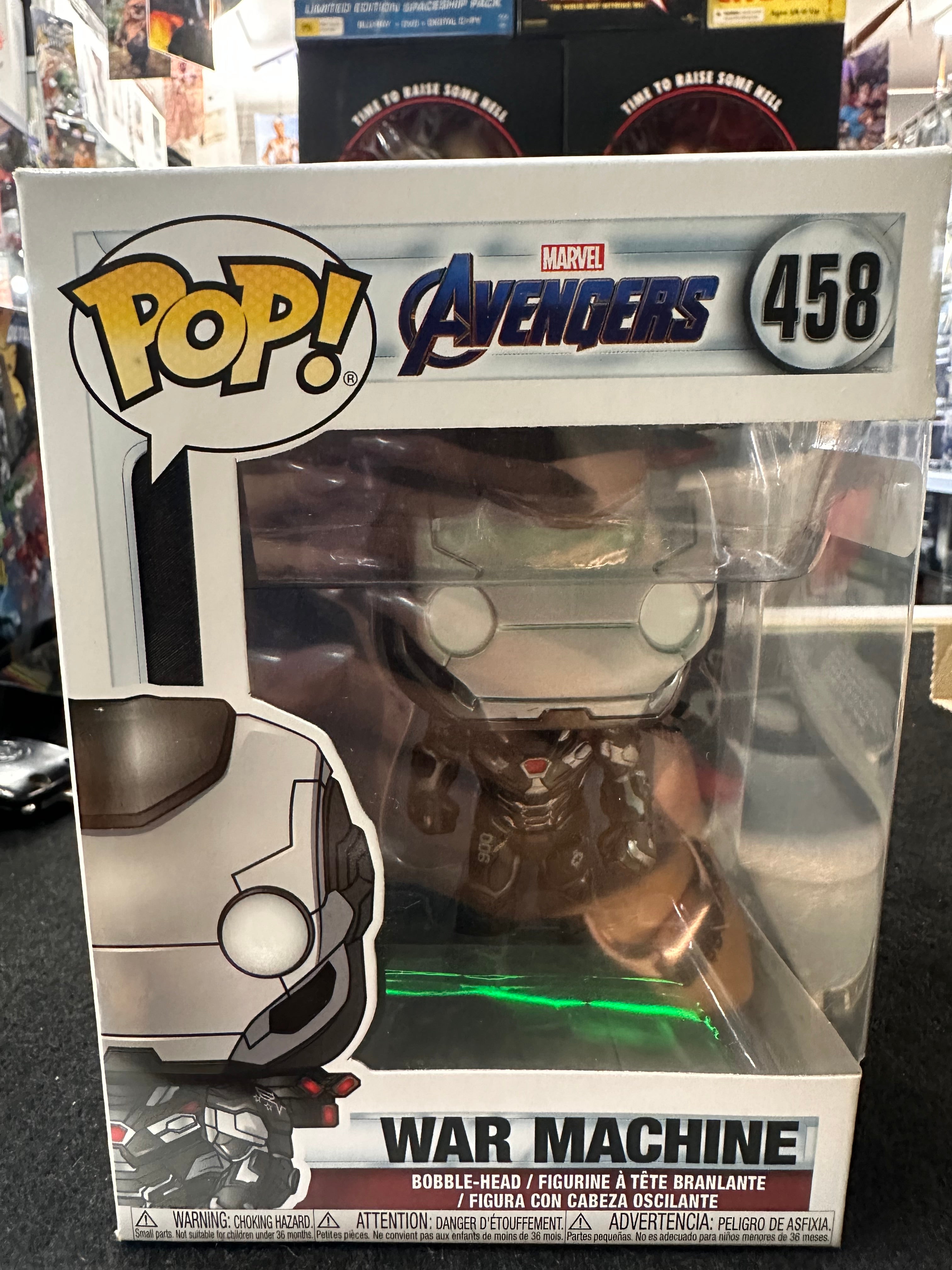 FUNKO POP AVENGERS WAR MACHINE #458 – Captain Comics and Collectables ...