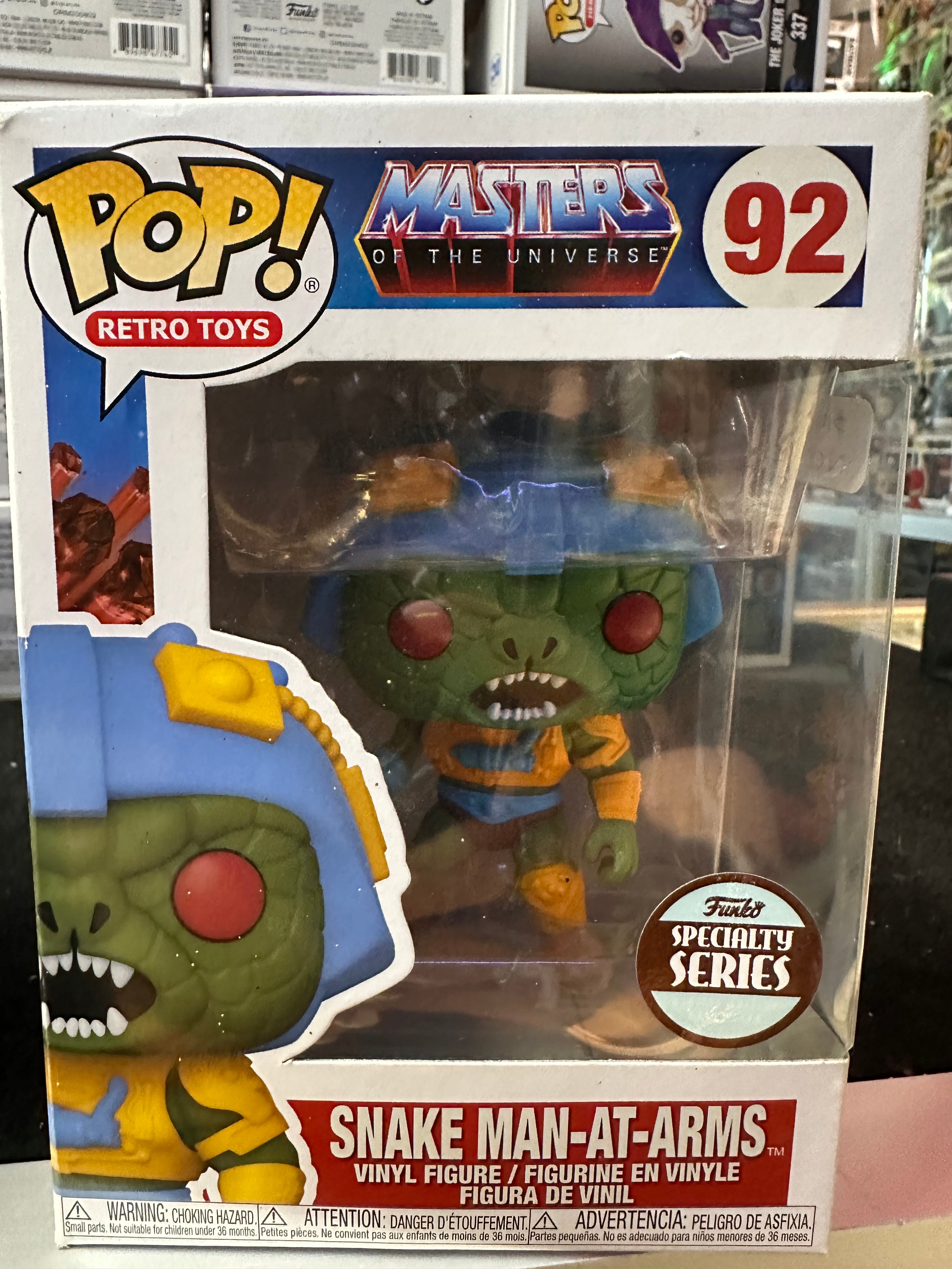 FUNKO POP MASTERS OF THE UNIVERSE SNAKE MAN-AT-ARMS # 92 – Captain ...