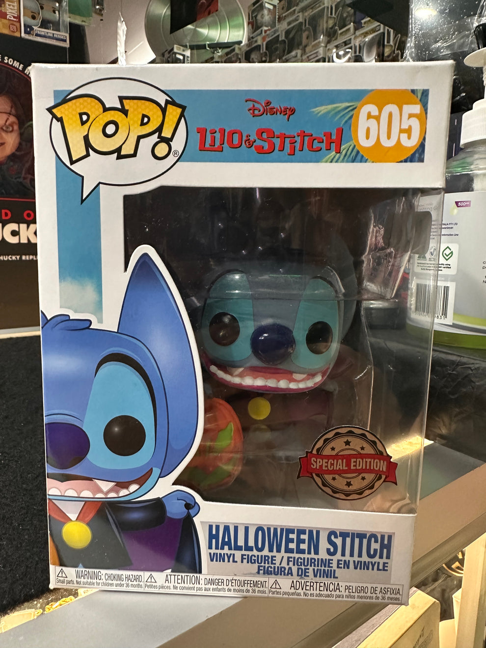 FUNKO POP DISNEY LILO & STITCH HALLOWEEN STITCH #605 SPECIAL EDITION ...