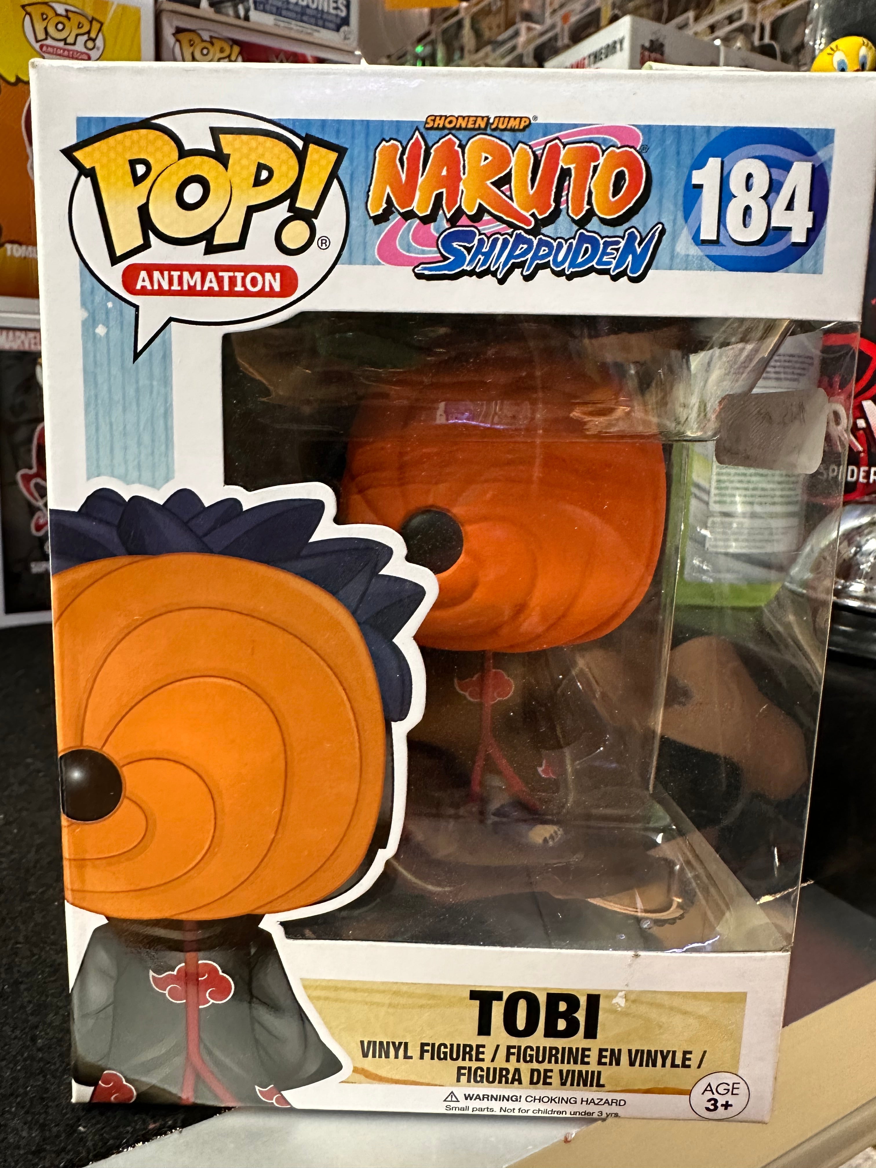 FUNKO POP NARUTO SHIPPUDEN TOBI #184 – Captain Comics and Collectables ...