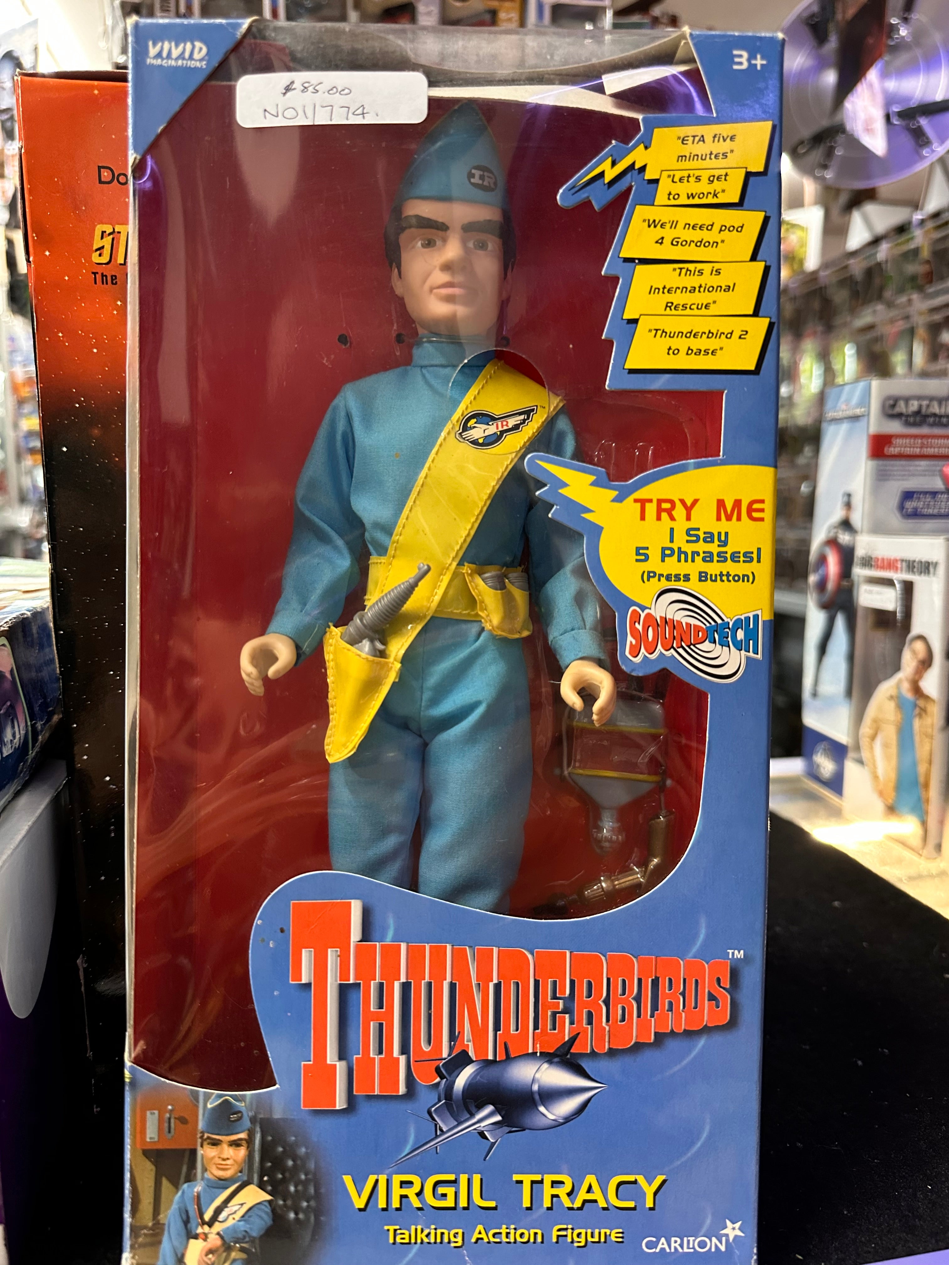 THUNDERBIRDS VIRGIL TRACY TALKING ACTION FIGURE – Captain Comics and ...