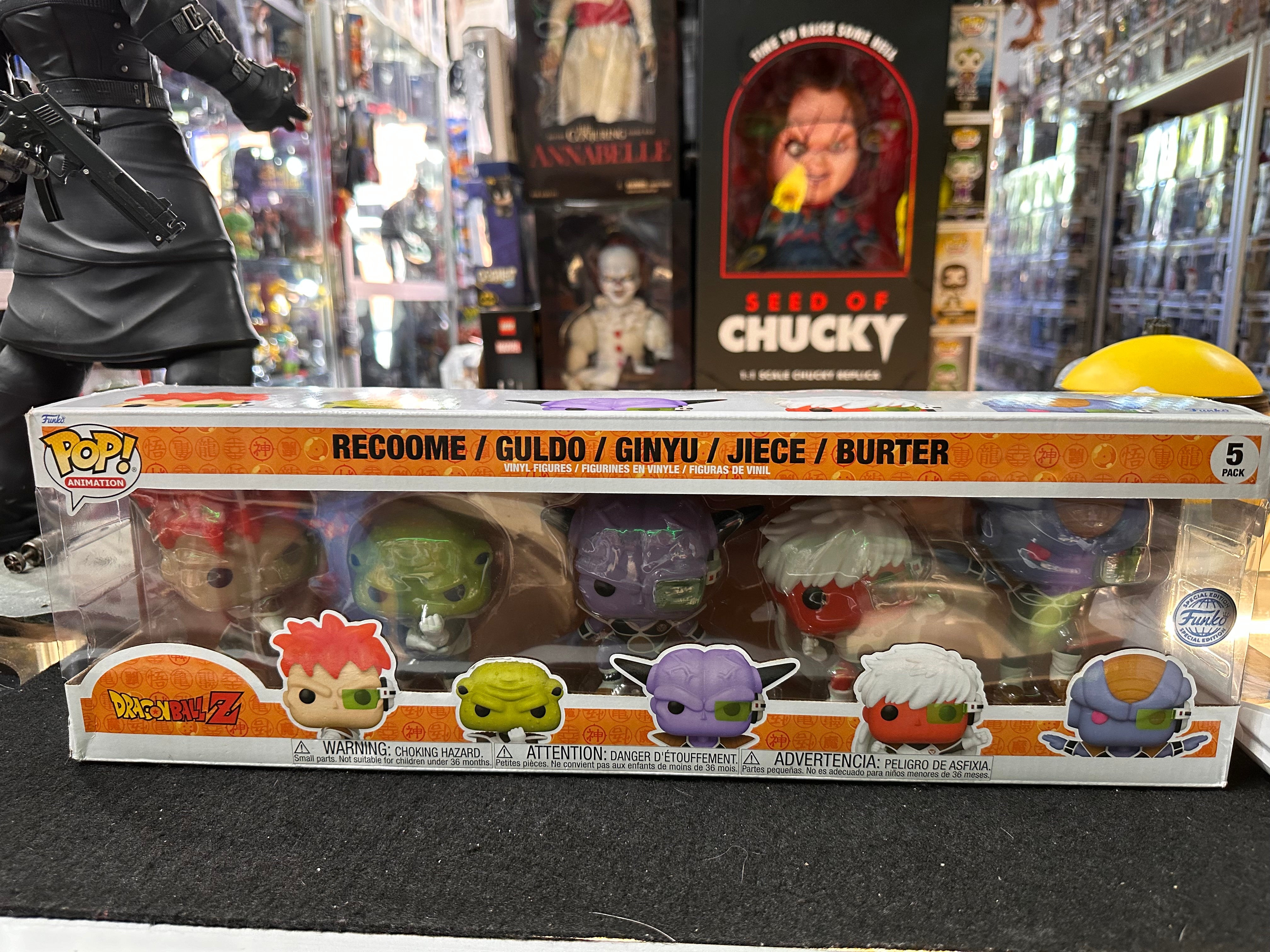 FUNKO POP DRAGON BALL Z RECOOME/GULDO/GINYU/JIECE/BURTER 5 PACK ...