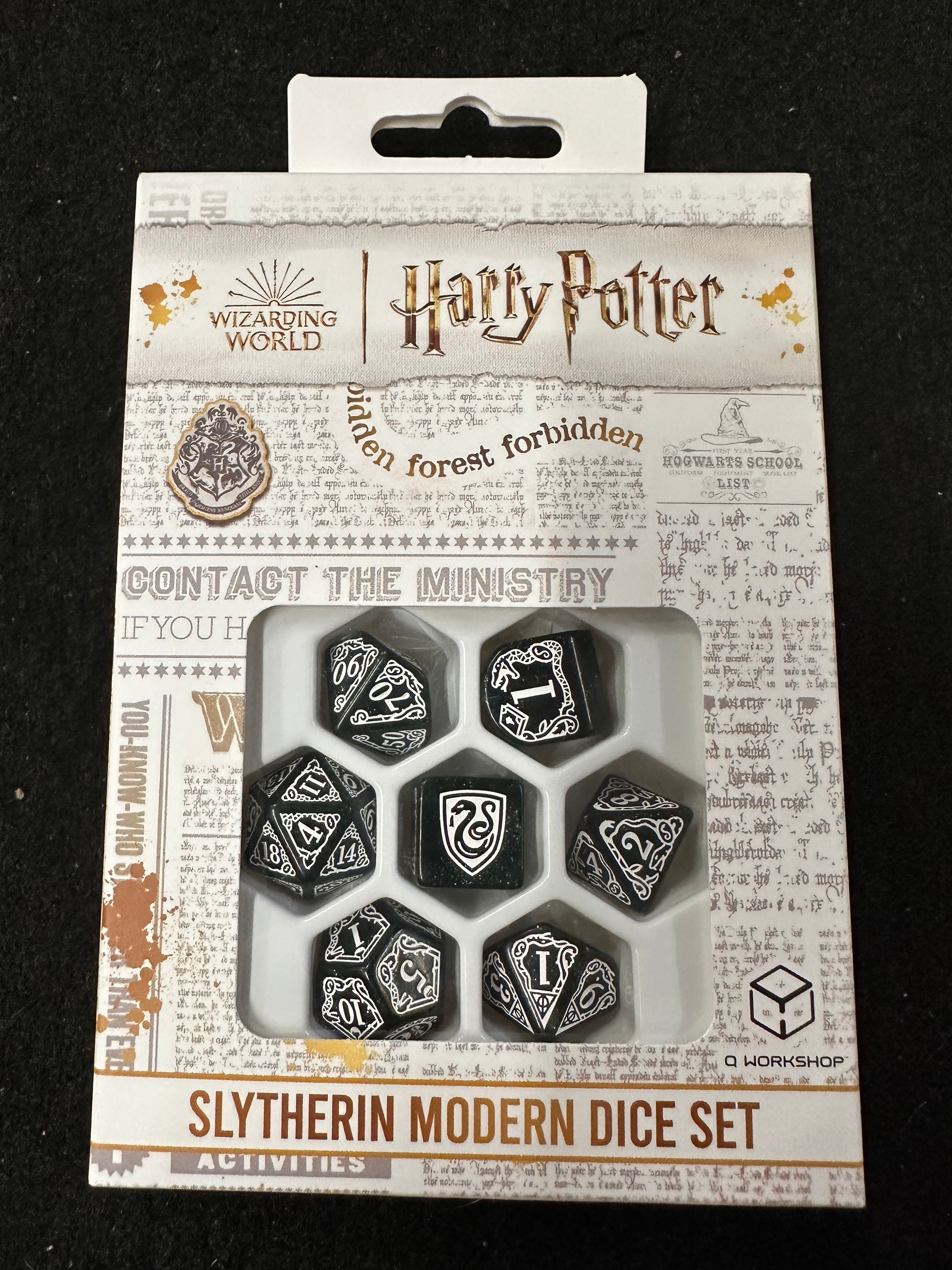 HARRY POTTER SLYTHERIN MODERN DICE SET – Captain Comics and ...