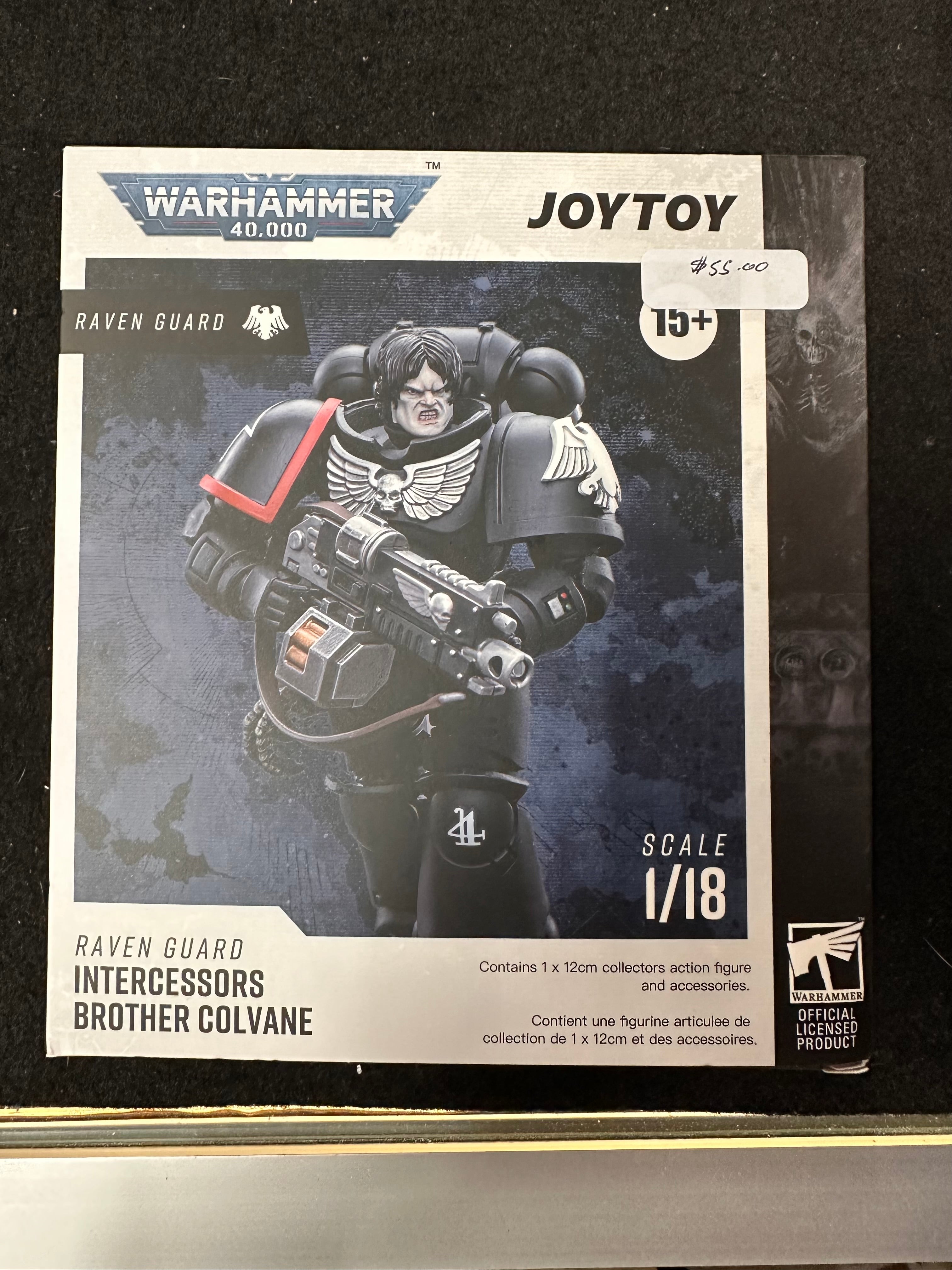 WARHAMMER 40,000 RAVEN GUARD JOY TOY INTERCESSORS BROTHER COLVANE 1/18 ...