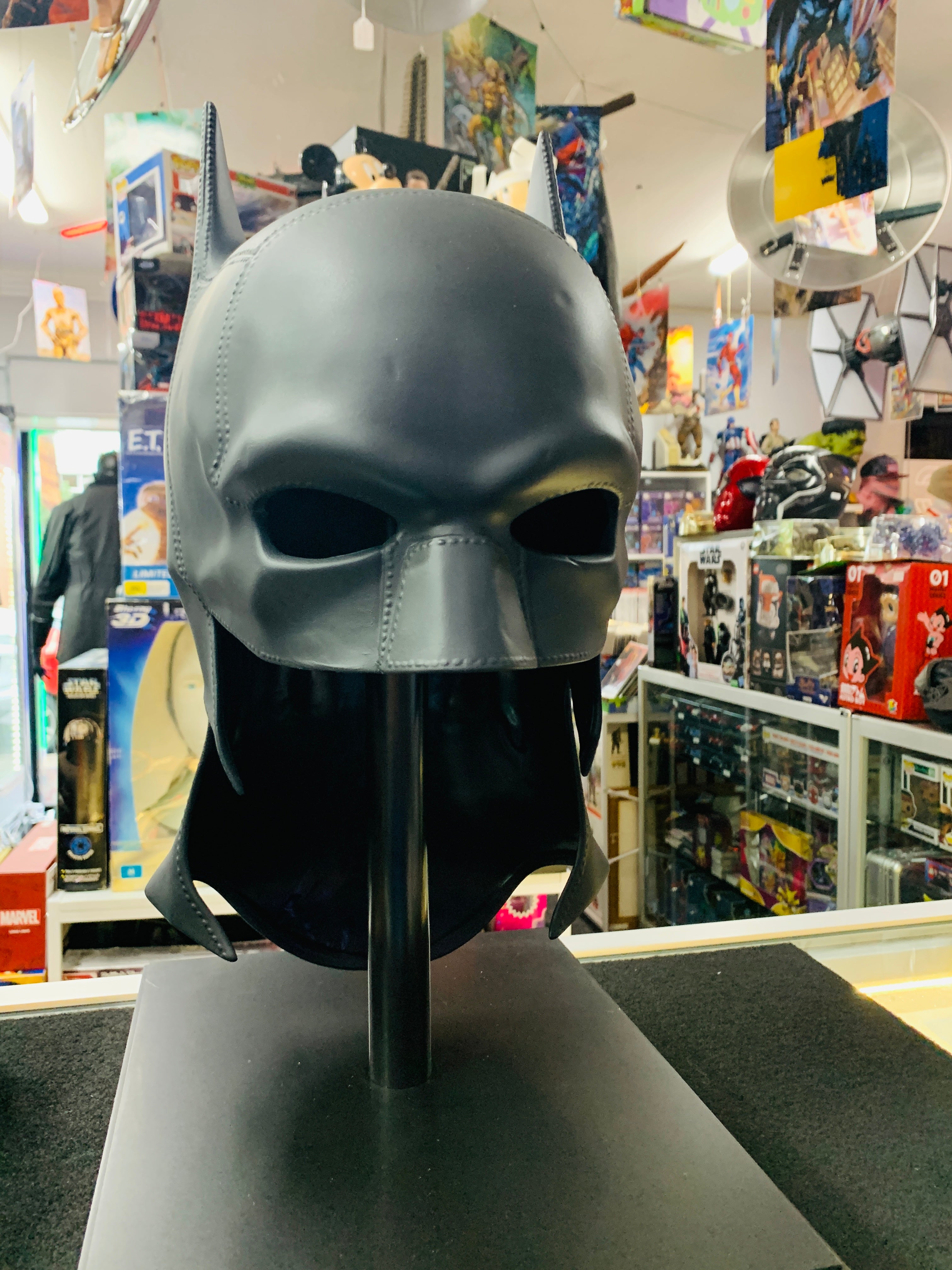 The Batman life size mask in Perspex case – Captain Comics and ...