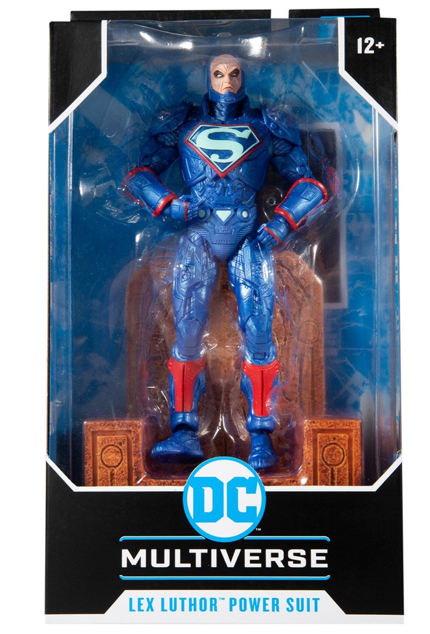DC Multiverse 7 Inch - Lex Luthor In Power Suit (Blue Suit With Throne ...