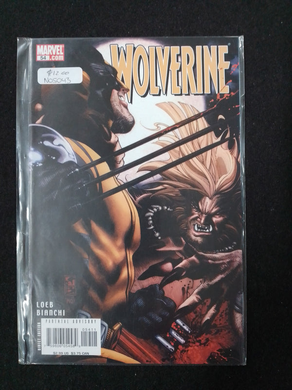 Wolverine #54 (July 2007) Featuring Sabretooth Marvel Comics - n05043 ...