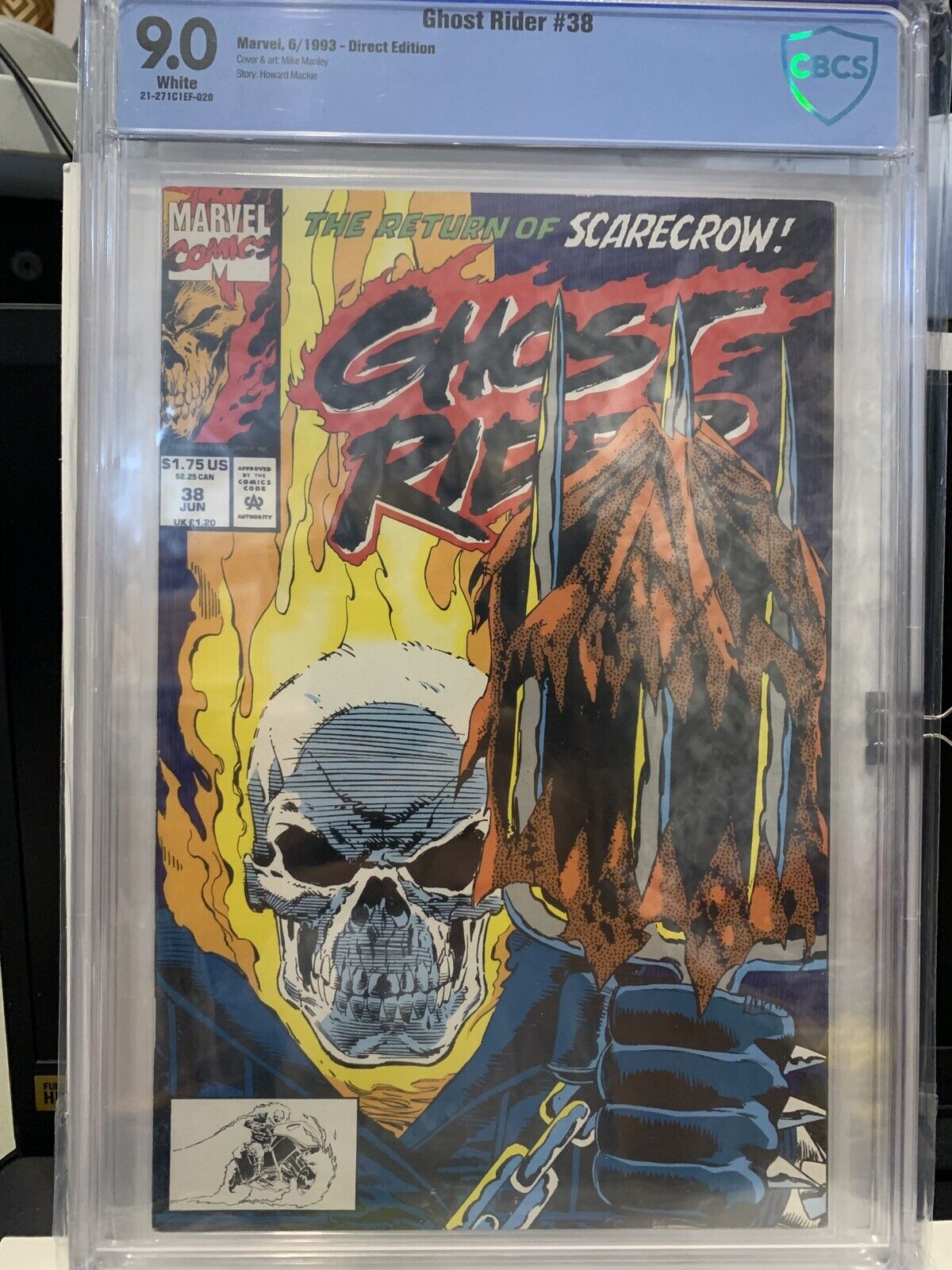 Ghost Rider the return of scarecrow n38 graded 9 comic By CBCS N05389 ...