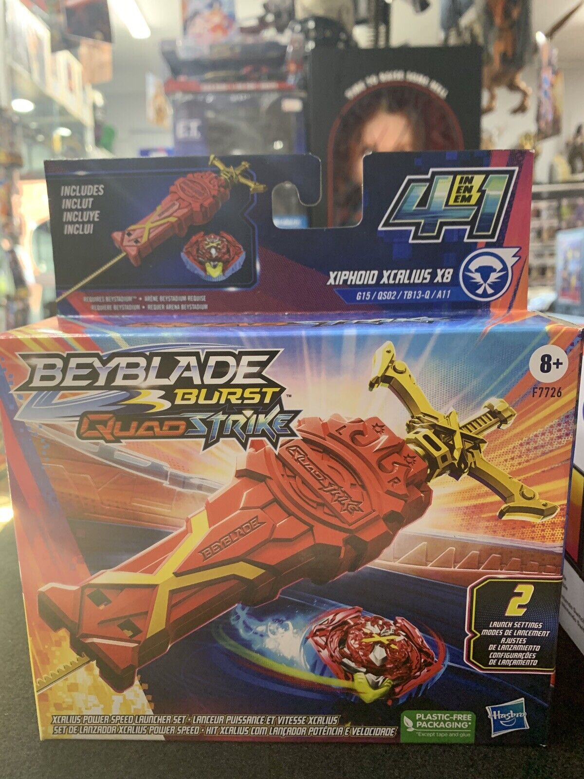 Beyblade burst quad strike xiphoid xcalius X8 N05596 – Captain Comics ...