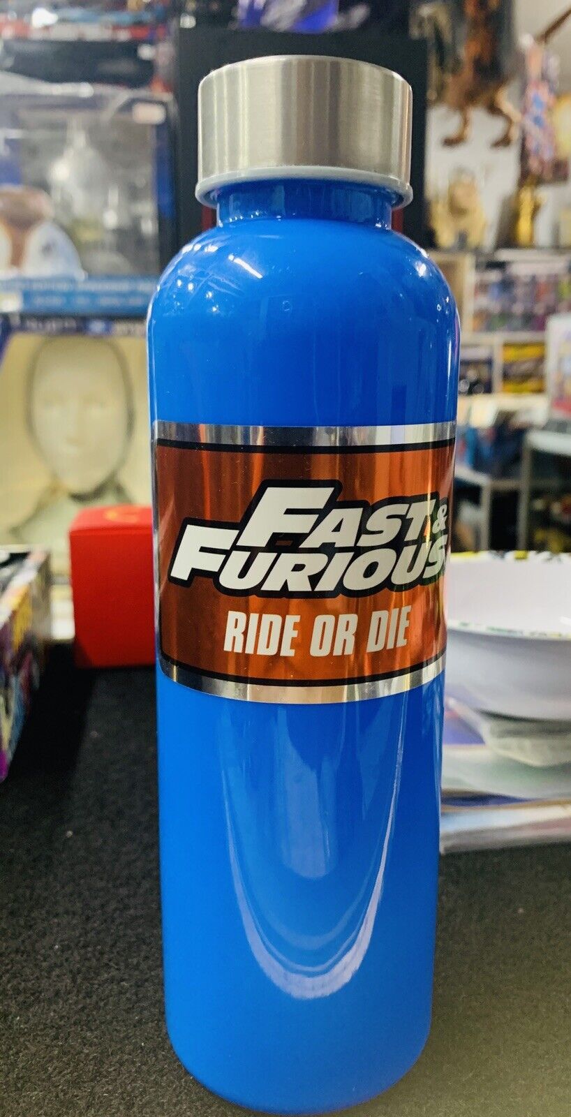 Fast And Furious Ride Or Die Blue drink bottle Nos Style N05722 ...
